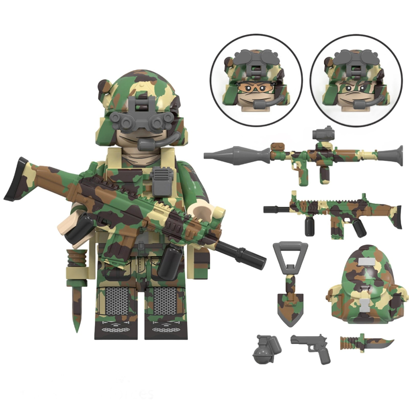 Force Special Operations Minifigure,2-inch Tall Military Special Forces ...