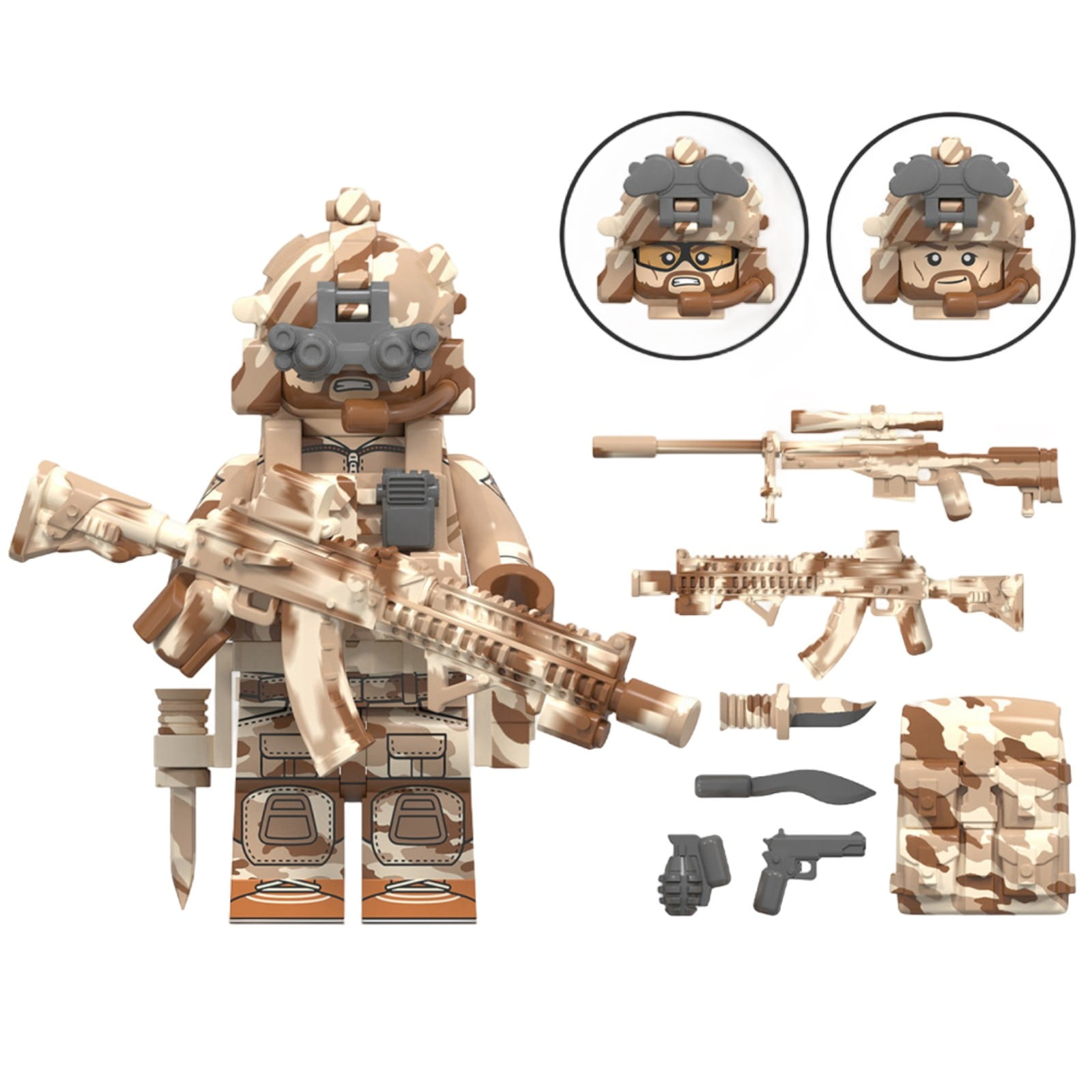Force Special Operations Minifigure,2-inch Tall Military Special Forces ...