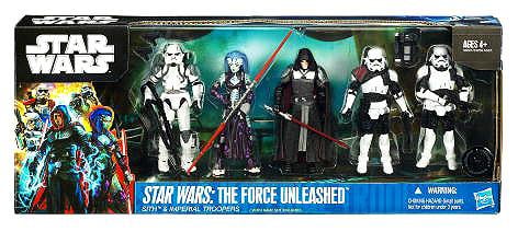 Force Unleashed Sith & Imperial Troopers Action Figure Set Star Wars ...