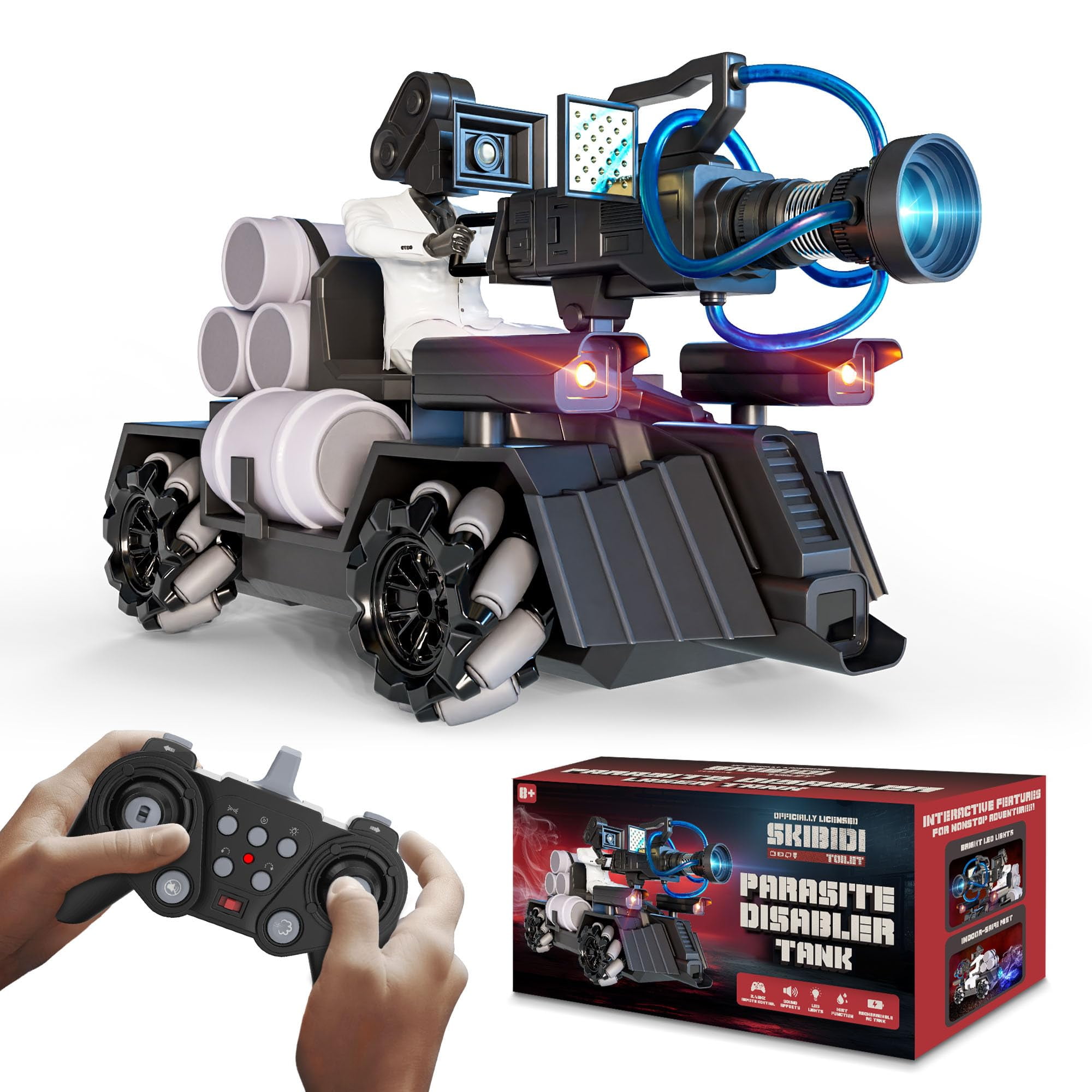 Force1 Officially Licensed Skibidi Toilet Toy Cameraman KMC2Figure RC ...