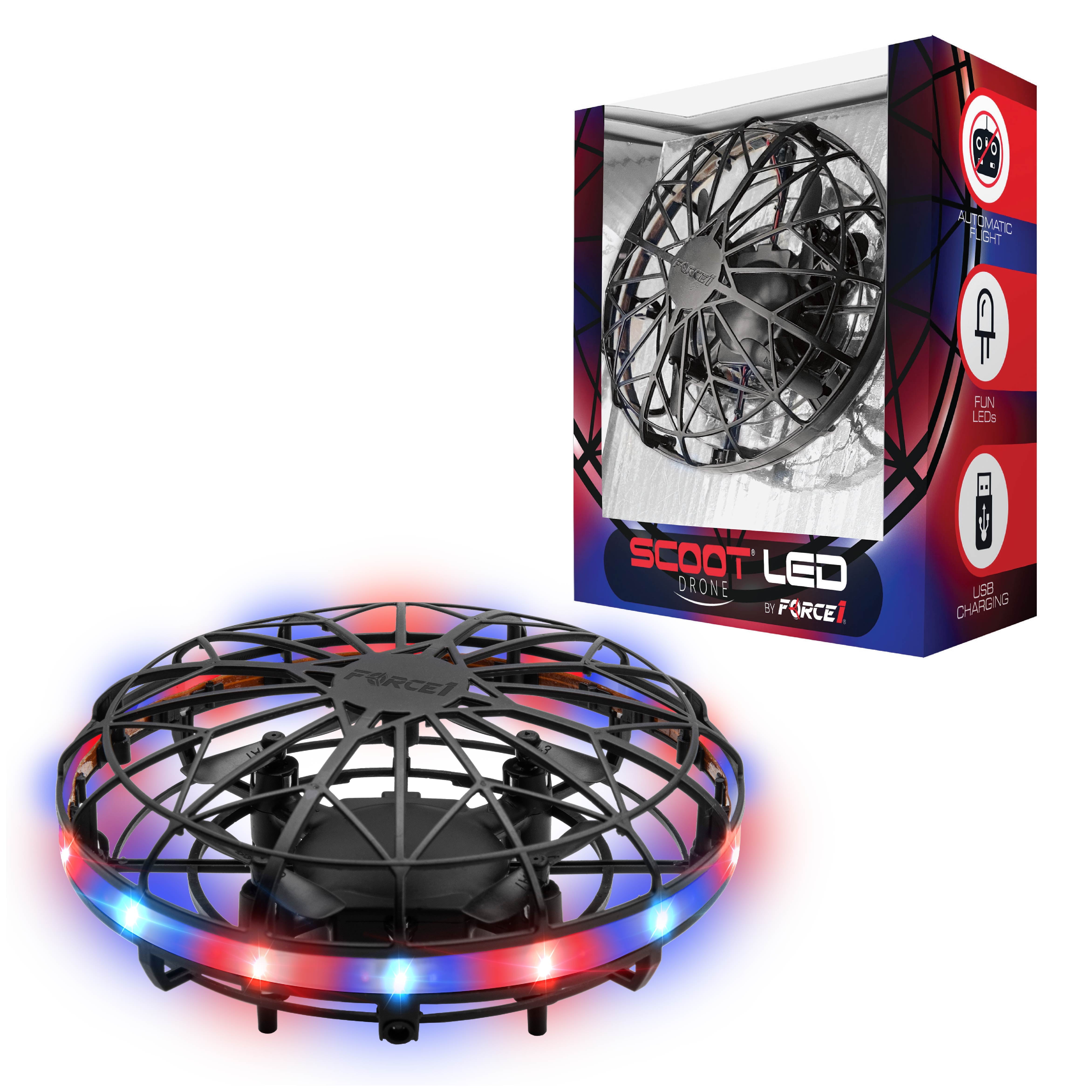 Force1 Scoot LED Hand Controlled Mini Drone with Multi-color LED Light ...