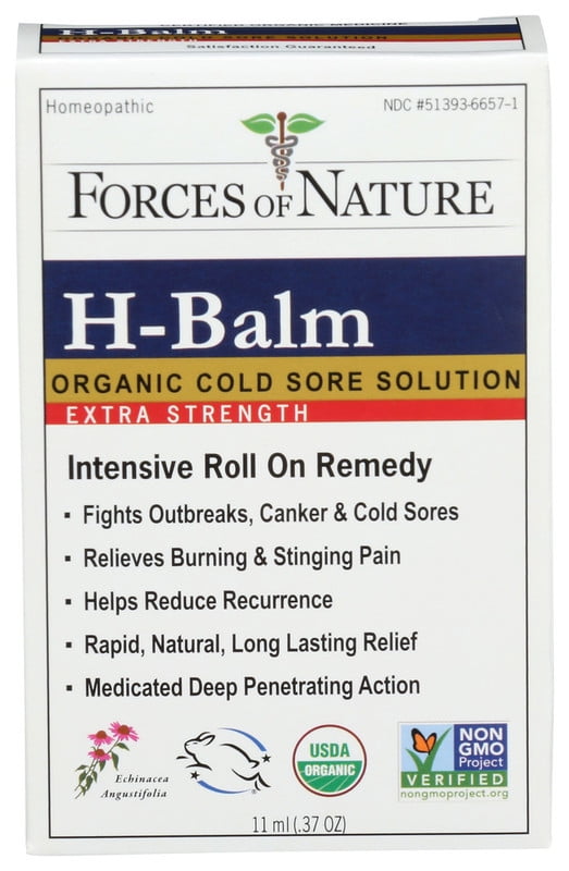H-Balm Organic Cold Sore Treatment, Extra Strength - Walmart.com