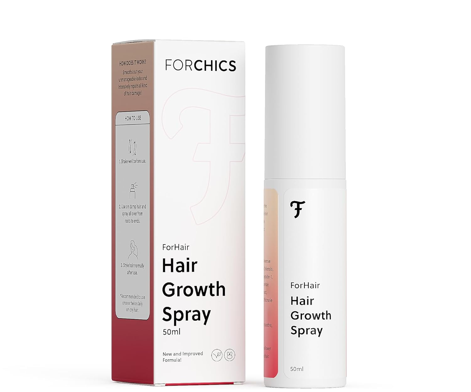 Forchics Hair Growth Accelerator Serum Spray - For Thicker Regrowth ...