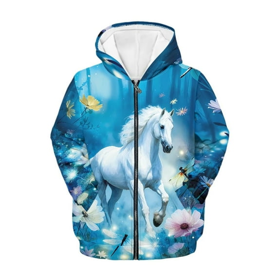Forchrinse Horse Hoodies for Girls 14-16 Casual Long Sleeve Hooded ...