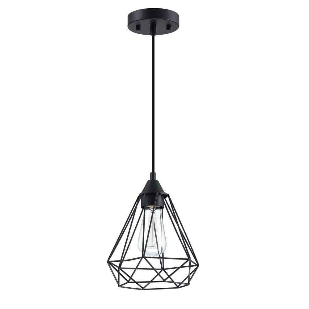 Forclover 1-Light Vintage Hanging Light Pendant Light Fixture, Metal ...