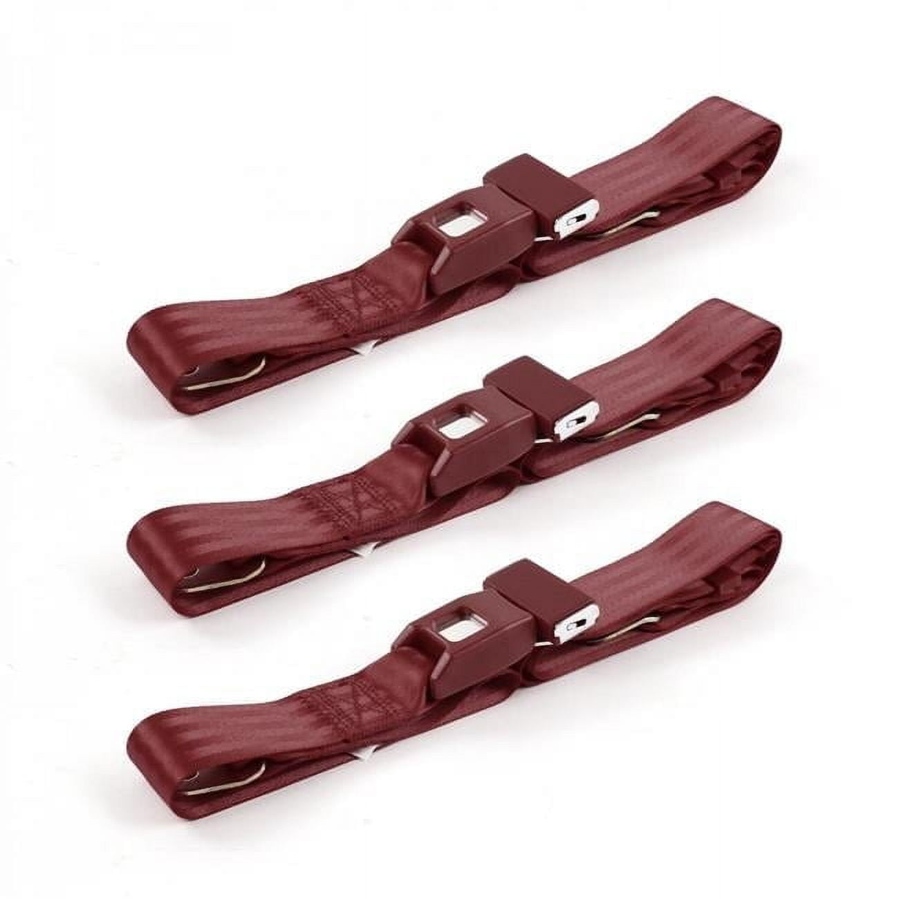 Ford 1928-1931 Model A Standard 2 Point Burgundy Lap Bench Seat Belt ...