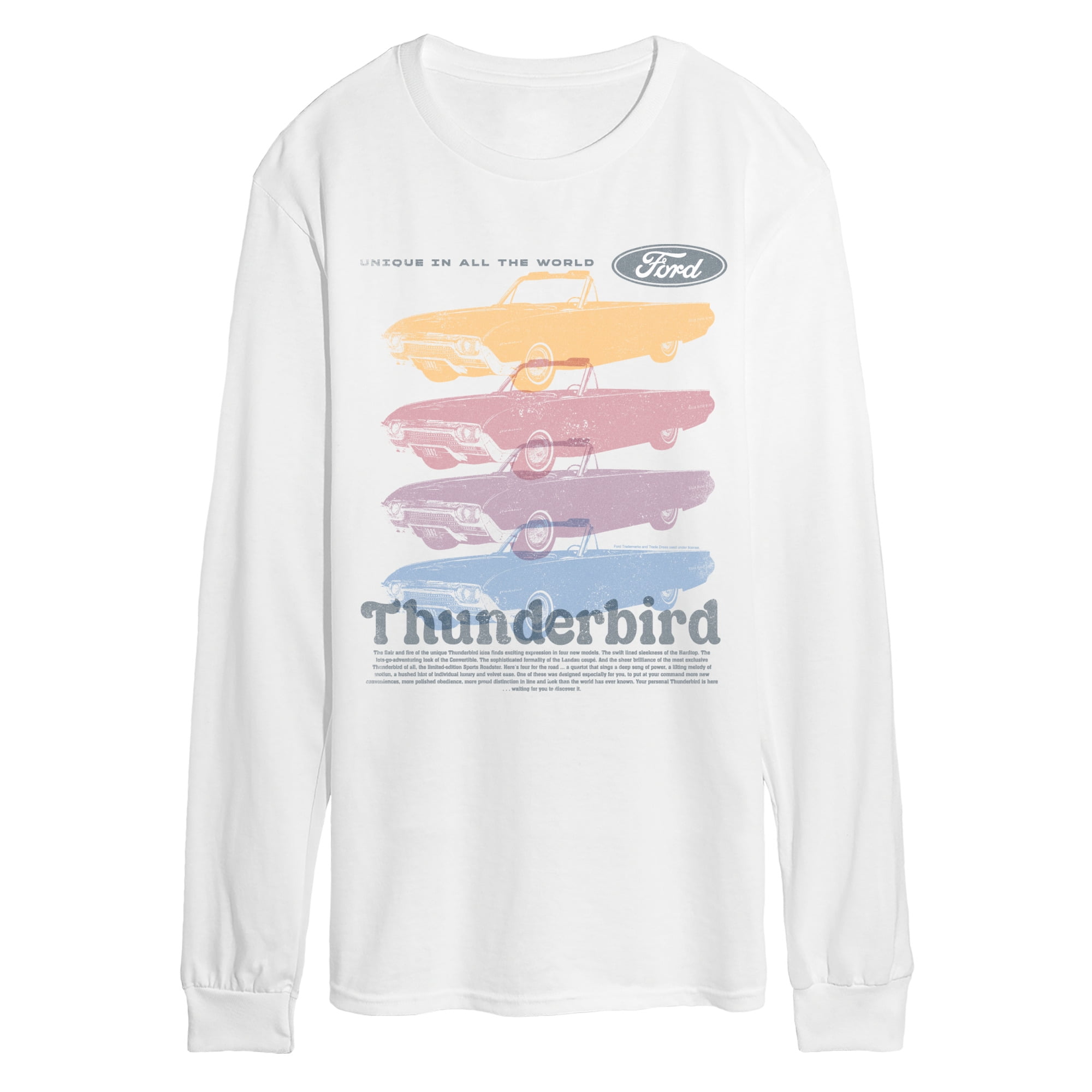 Ford - 1962 Thunderbird Convertible - Men's Long Sleeve Graphic T-Shirt ...