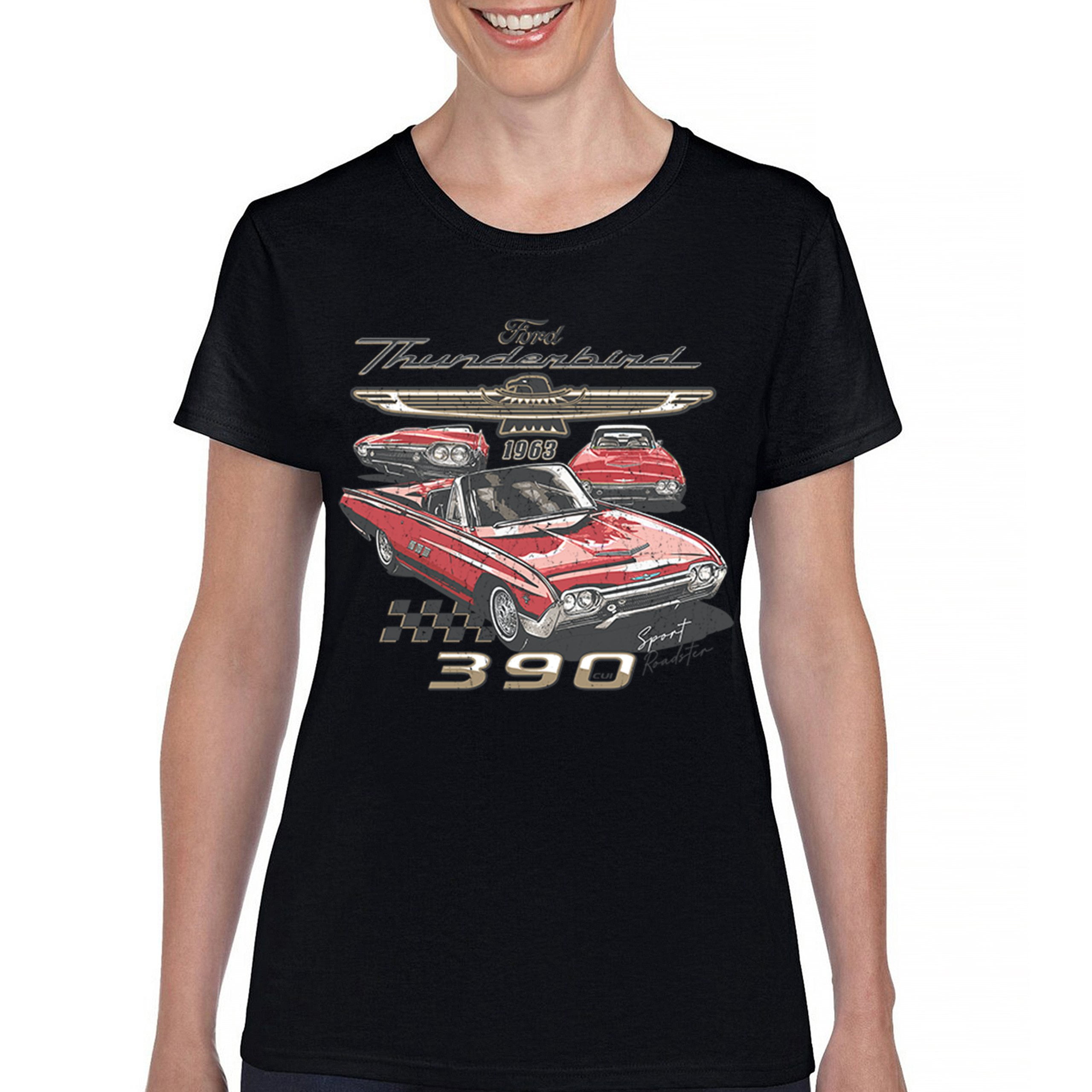 Ford 1963 Thunderbird 390 T-Shirt Vintage Sport Roadster Classic ...