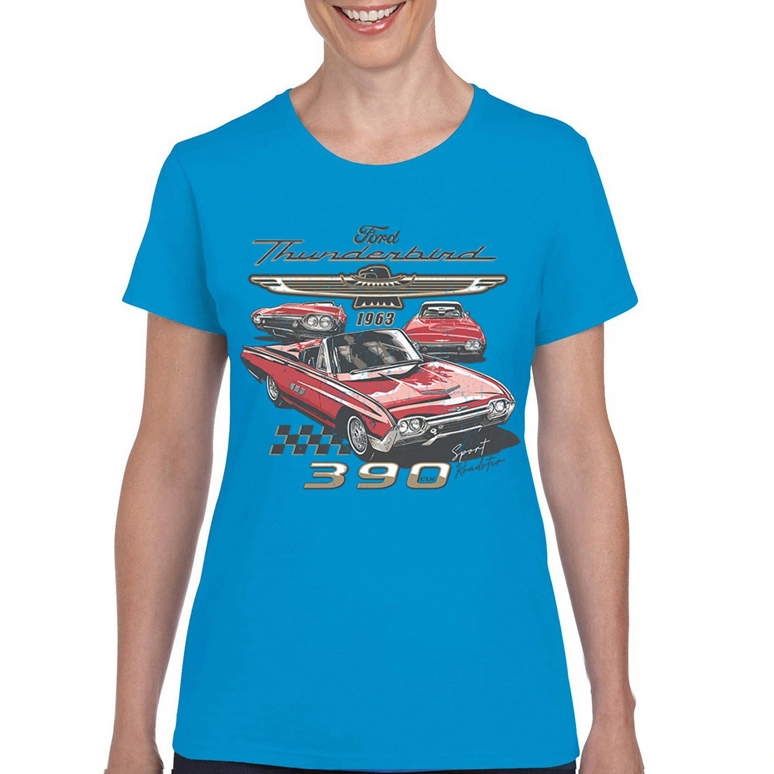 Ford 1963 Thunderbird 390 T-Shirt Vintage Sport Roadster Classic ...