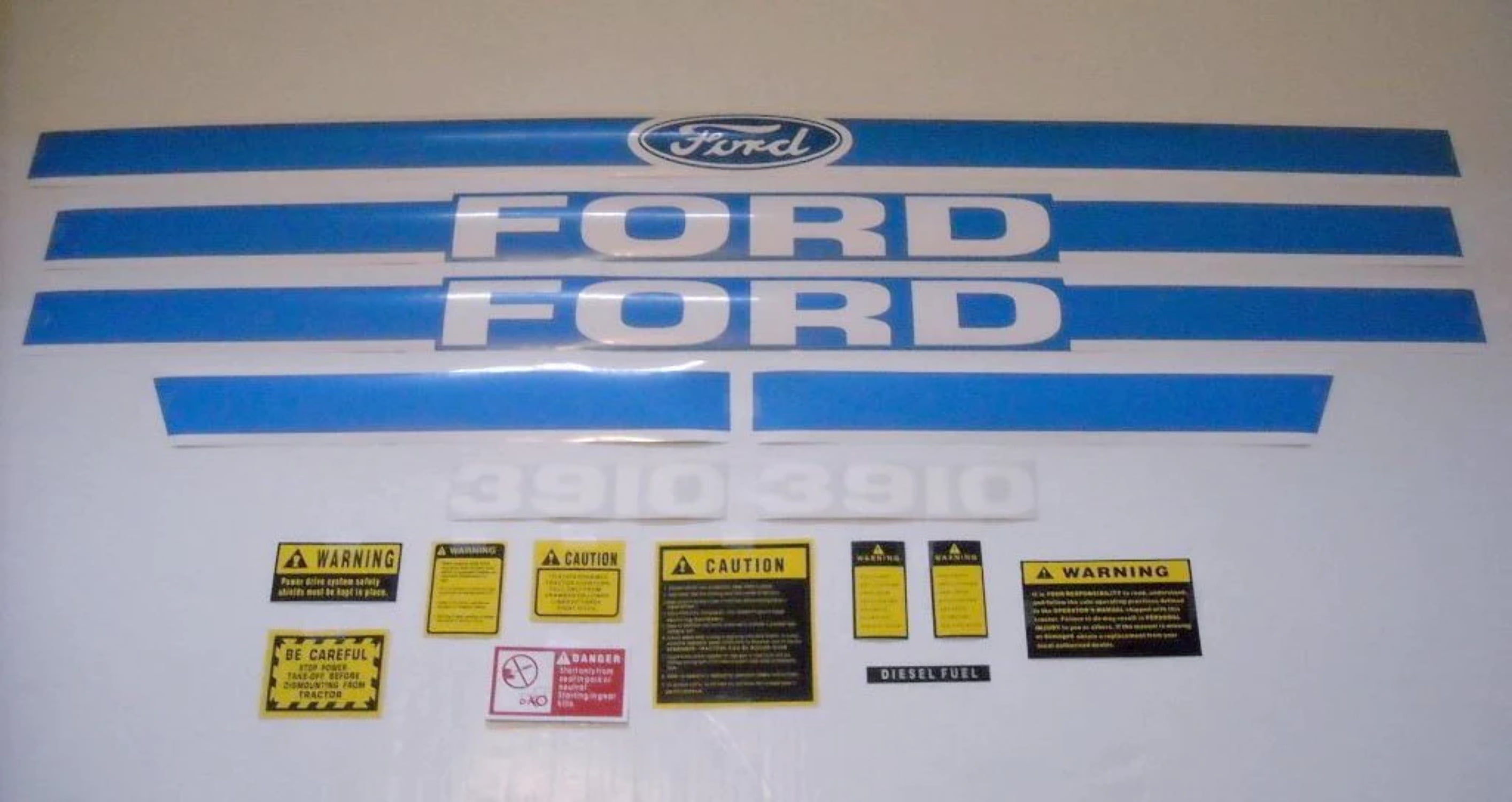 Ford 3910 Tractor Decal Set with Caution Decals - Walmart.com