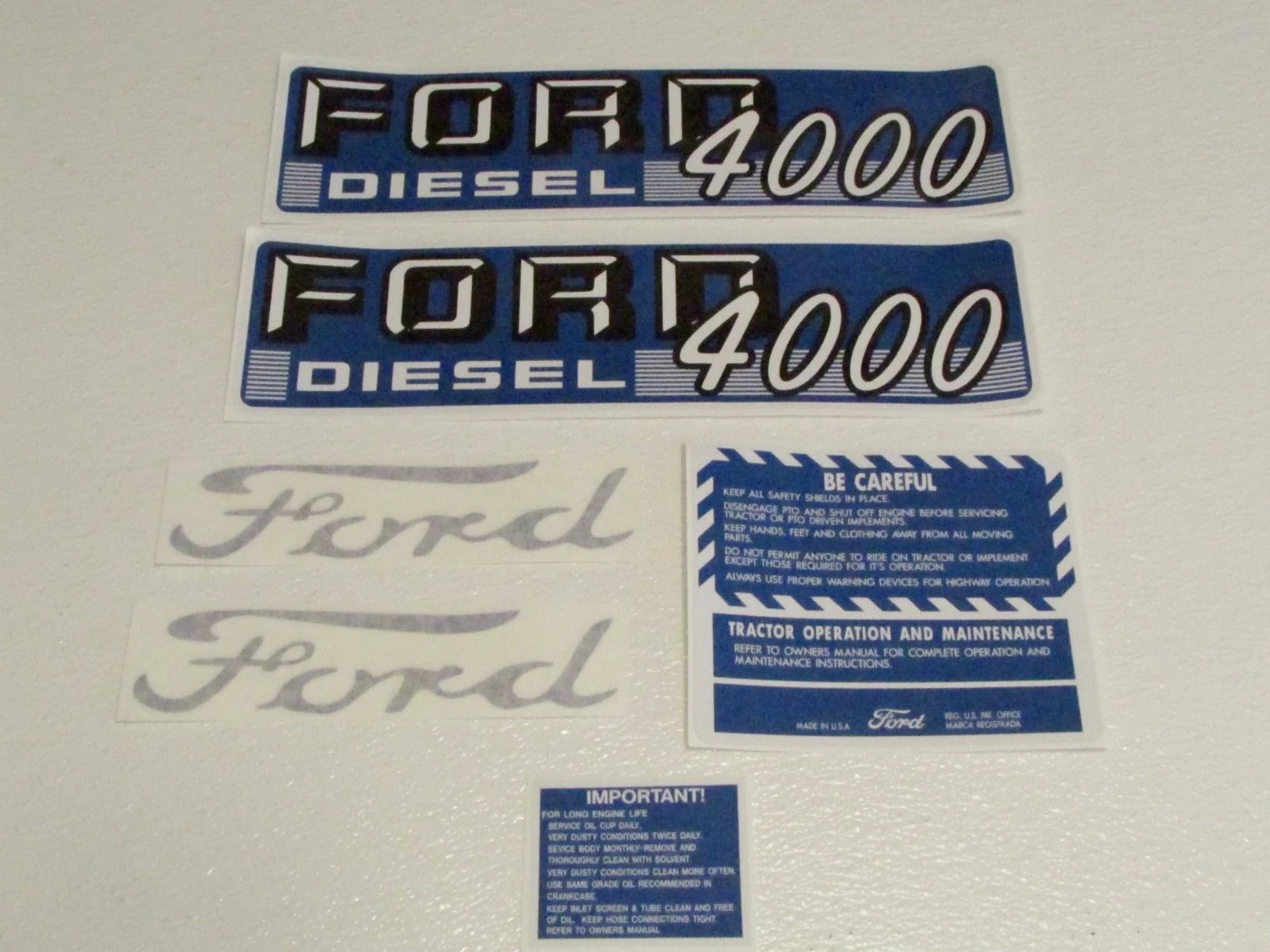 Ford Tractor Decals