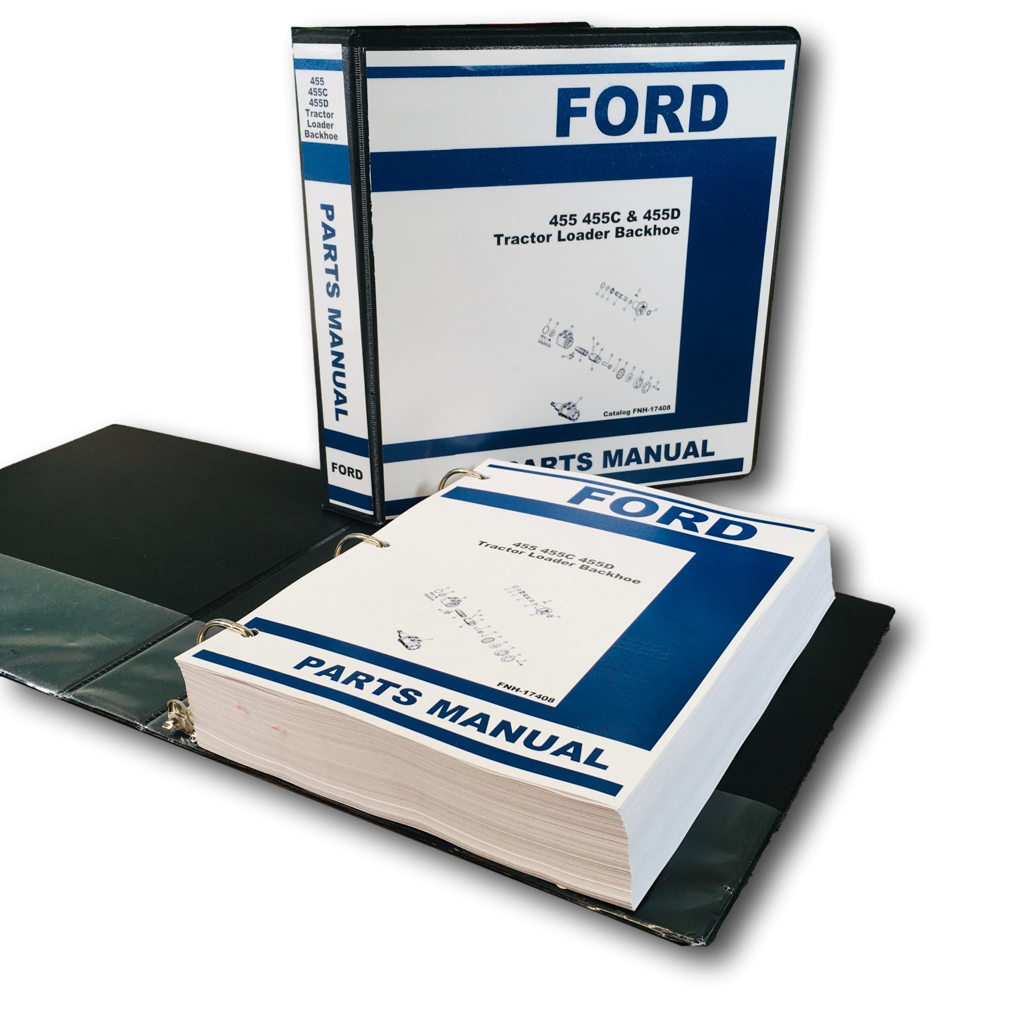 Ford 455 455C 455D Industrial Tractor Parts Manual Catalog Assembly ...