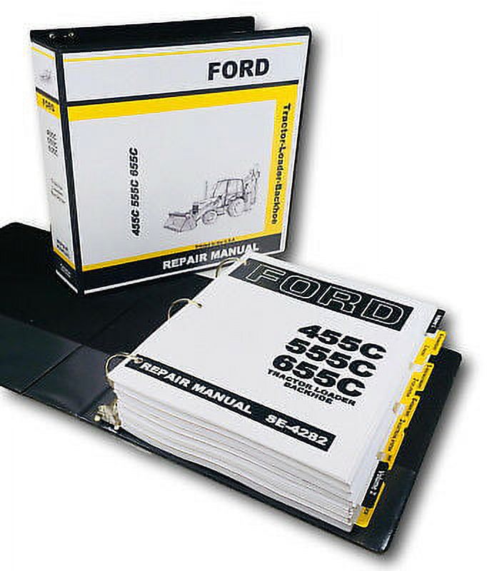 Ford 455C 555C 655C Tractor Loader Backhoe Service Repair Manual ...