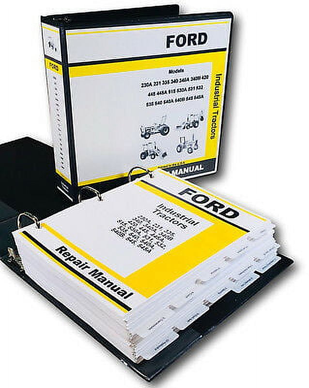 Ford 540A 540B 545 545A Industrial Tractor Service Repair Manual ...
