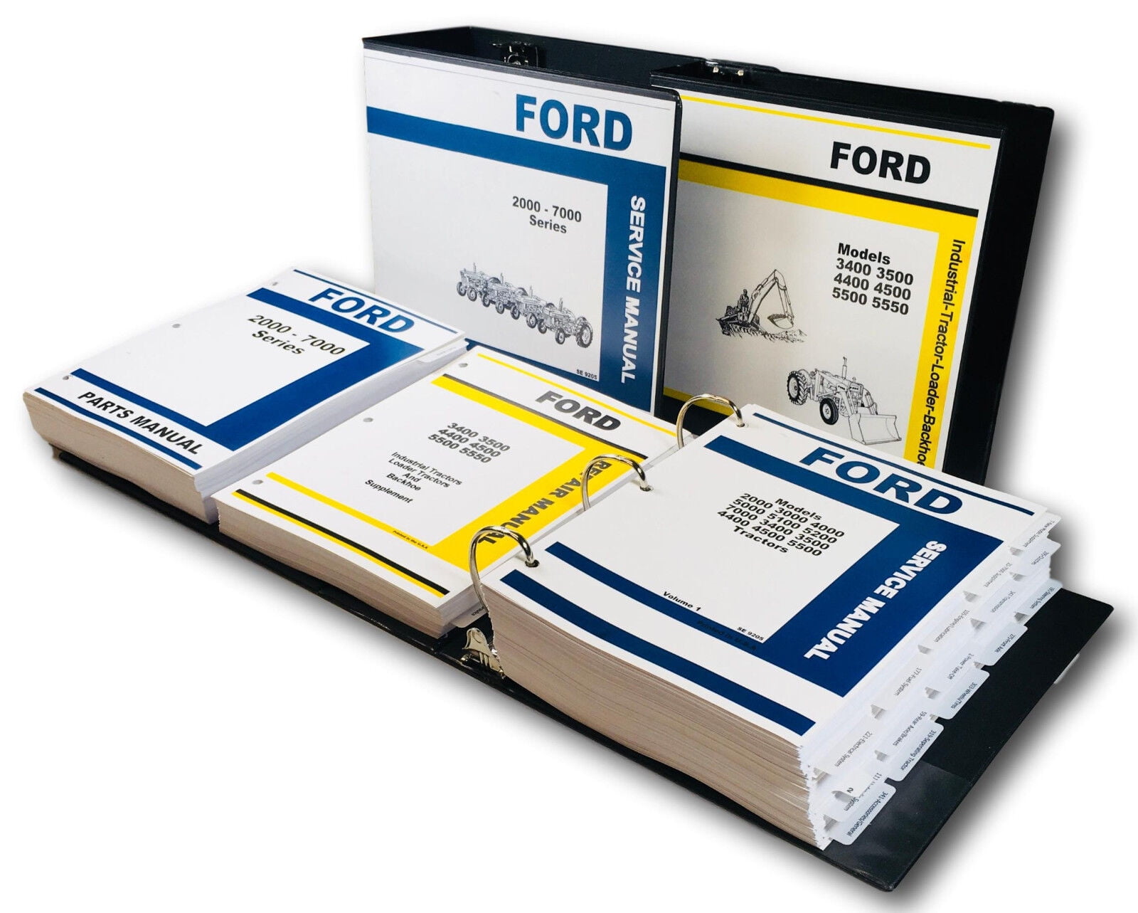 Ford 5500 5550 Backhoe Loader Tractor Service Repair Parts Manual Shop ...