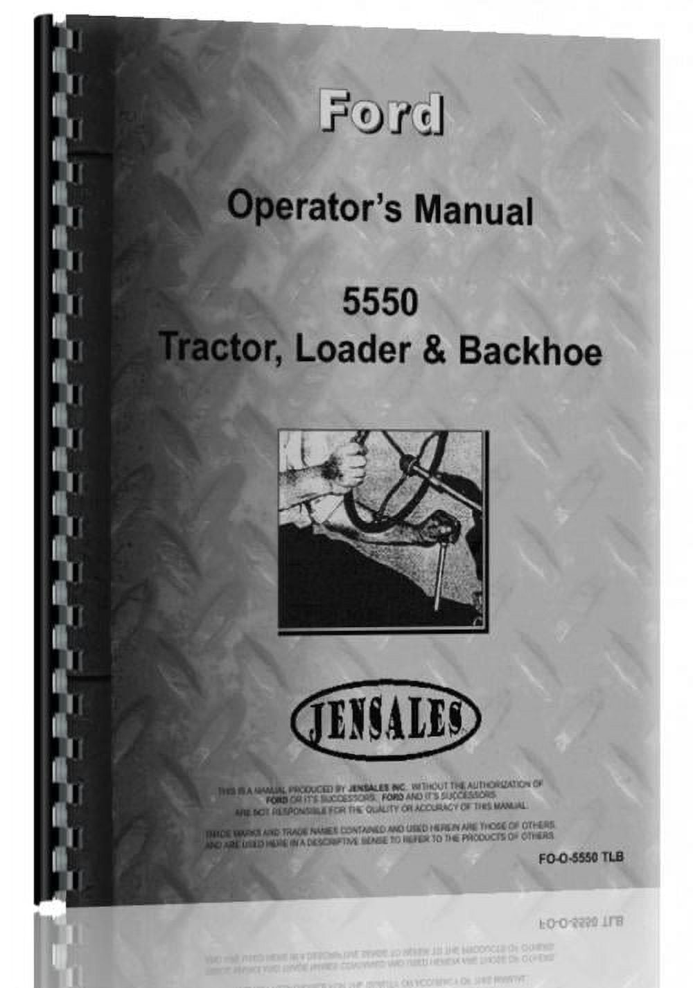 Ford 5550 Industrial Tractor Operators Manual - Walmart.com