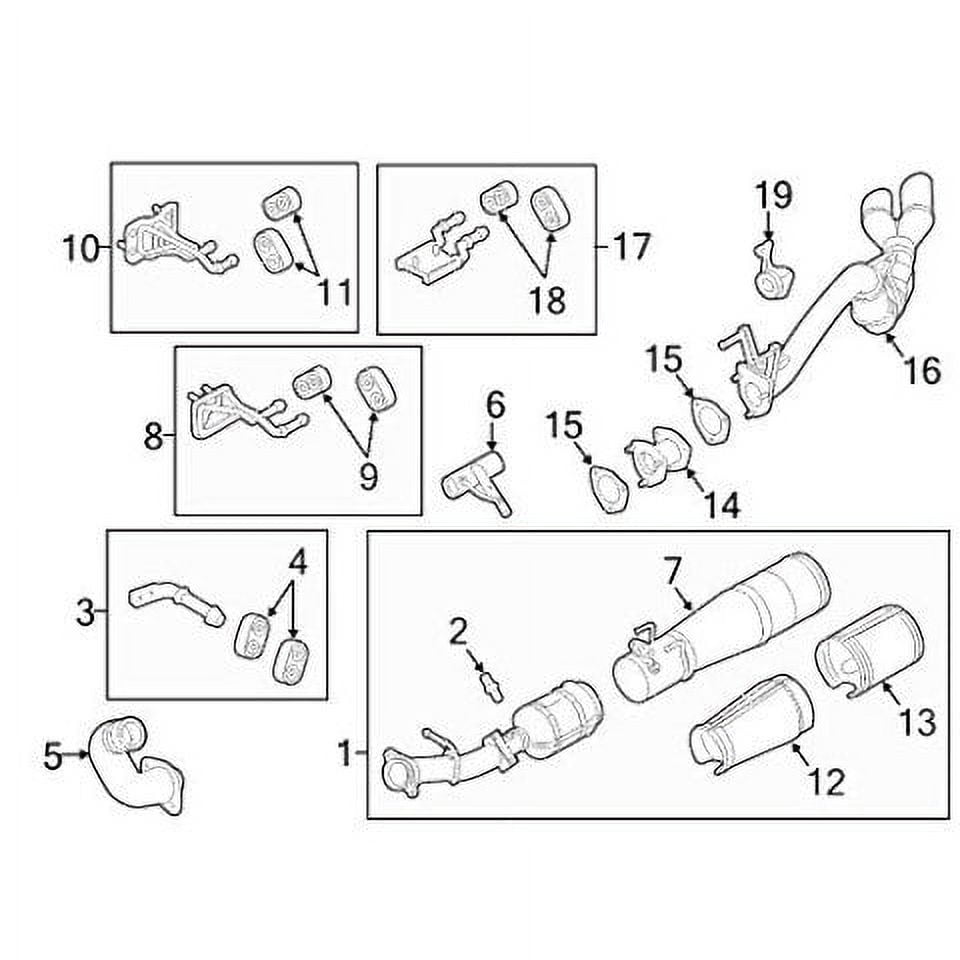Ford BC3Z-5E241-A, Exhaust Pipe Connector Gasket - Walmart.com