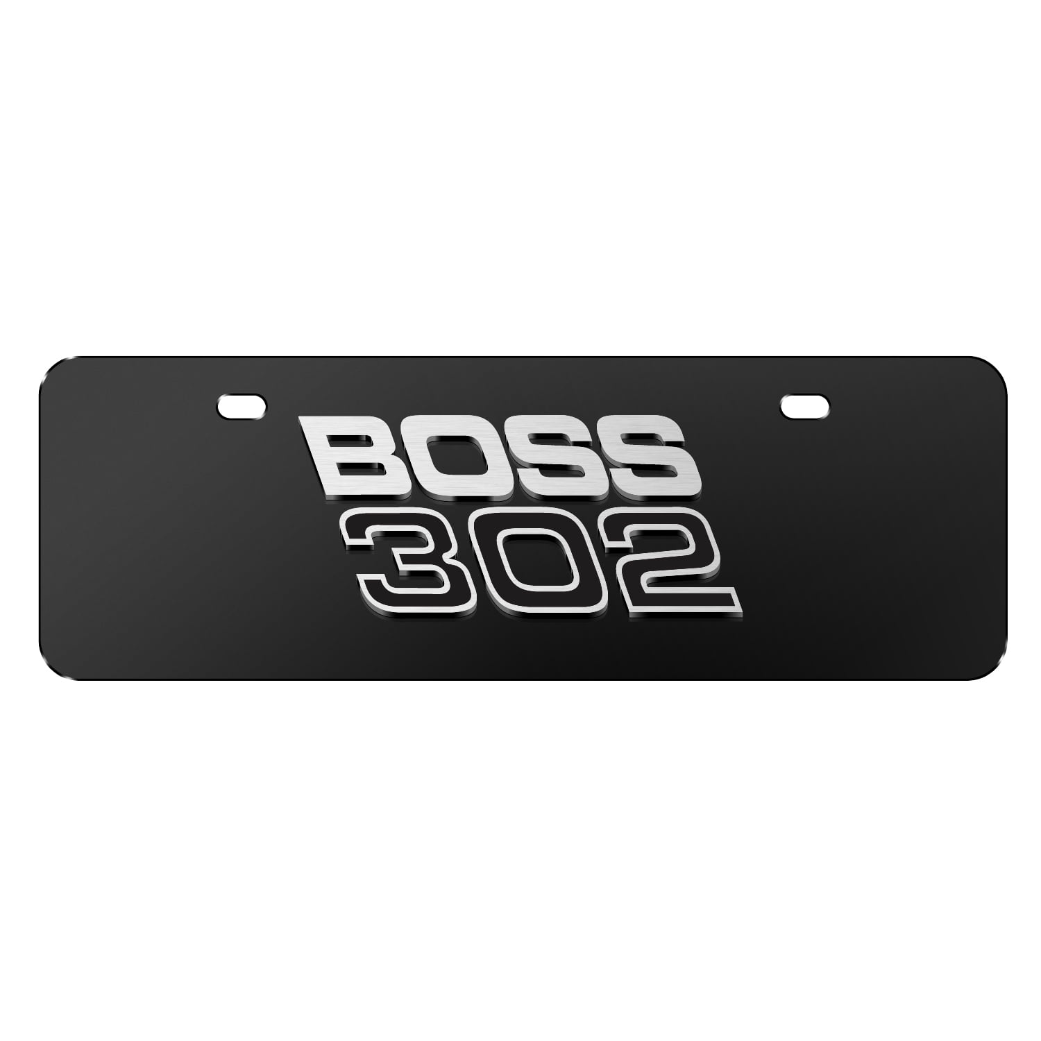 Ford BOSS 302 3D Logo 12" x 4.25" European Look Black Half-Size ...