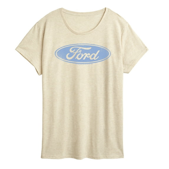 Ford - Blue Ford Logo - Women's Short Sleeve Graphic T-Shirt - Walmart.com
