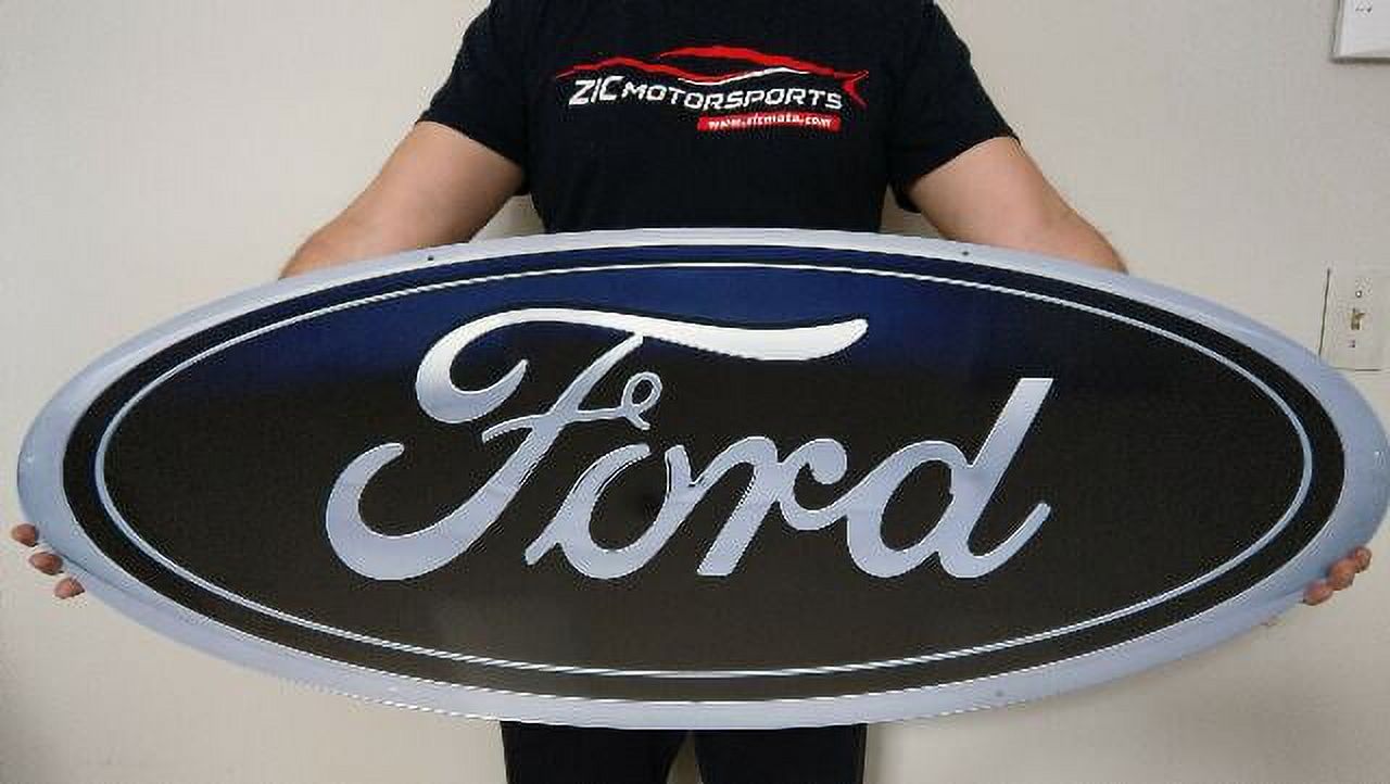 Ford Blue Oval Emblem Metal Sign - Walmart.com