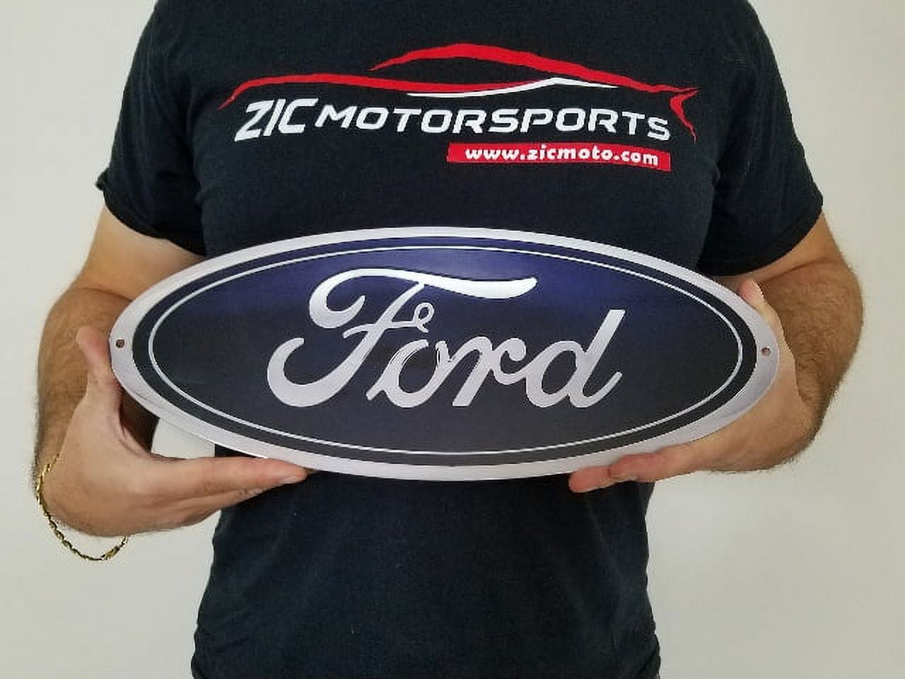 Ford Blue Oval Emblem Metal Sign - Walmart.com