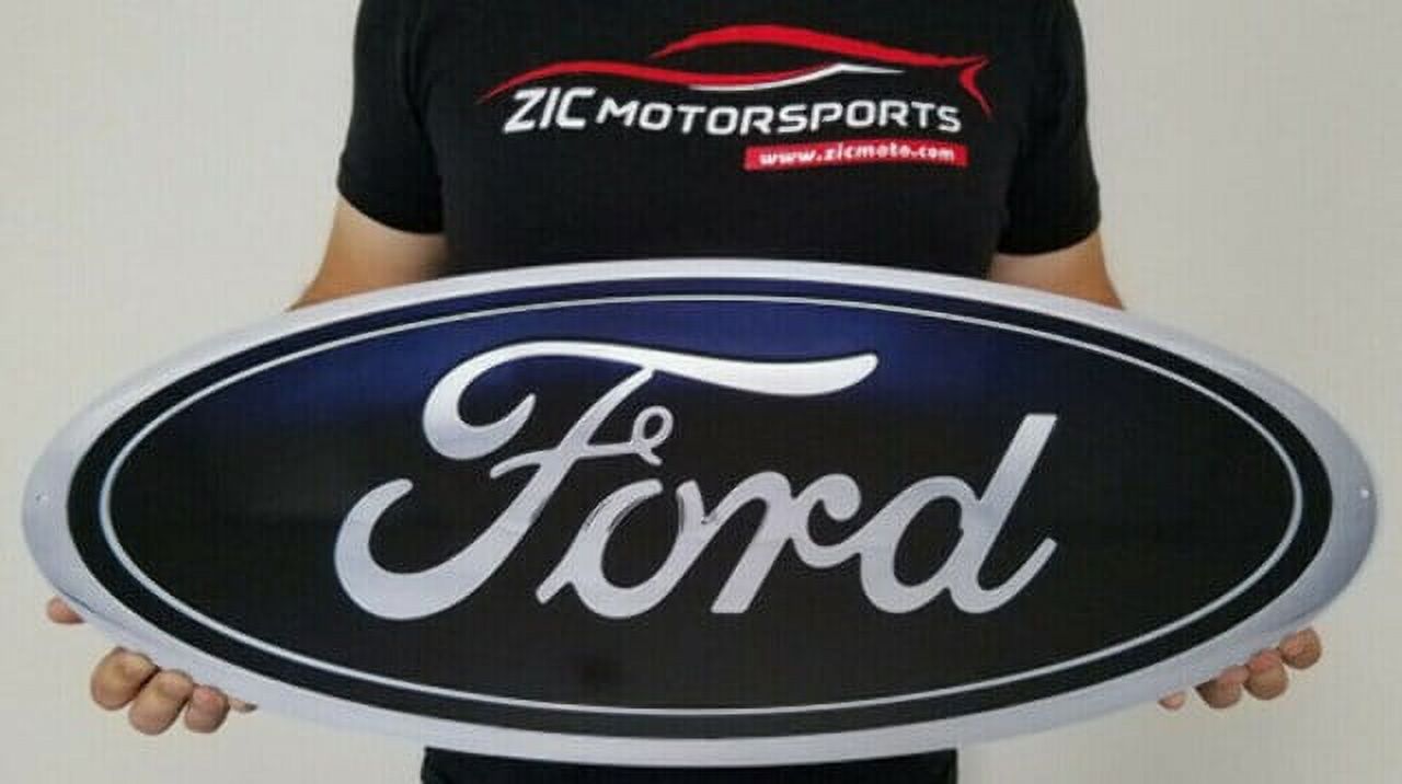 Ford Blue Oval Emblem Steel Sign - Walmart.com