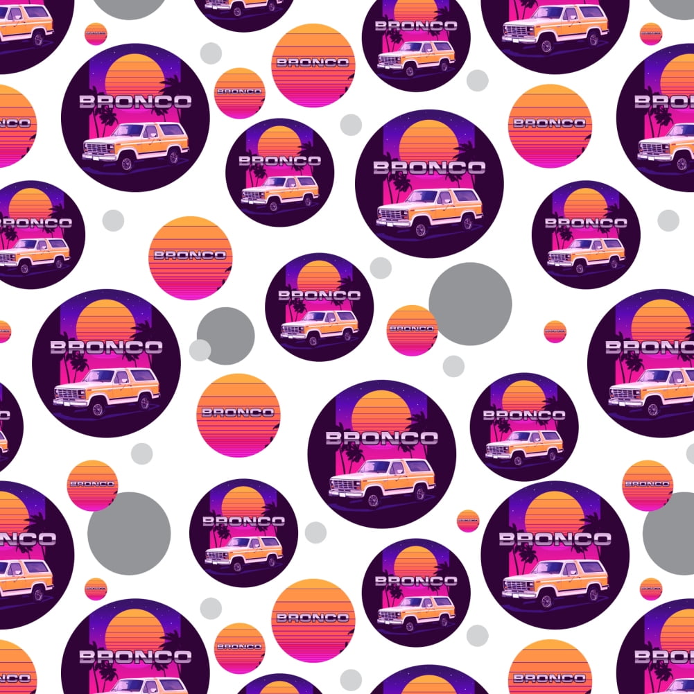 Ford Bronco 1982 Retro Premium Gift Wrap Wrapping Paper Roll - Walmart.com