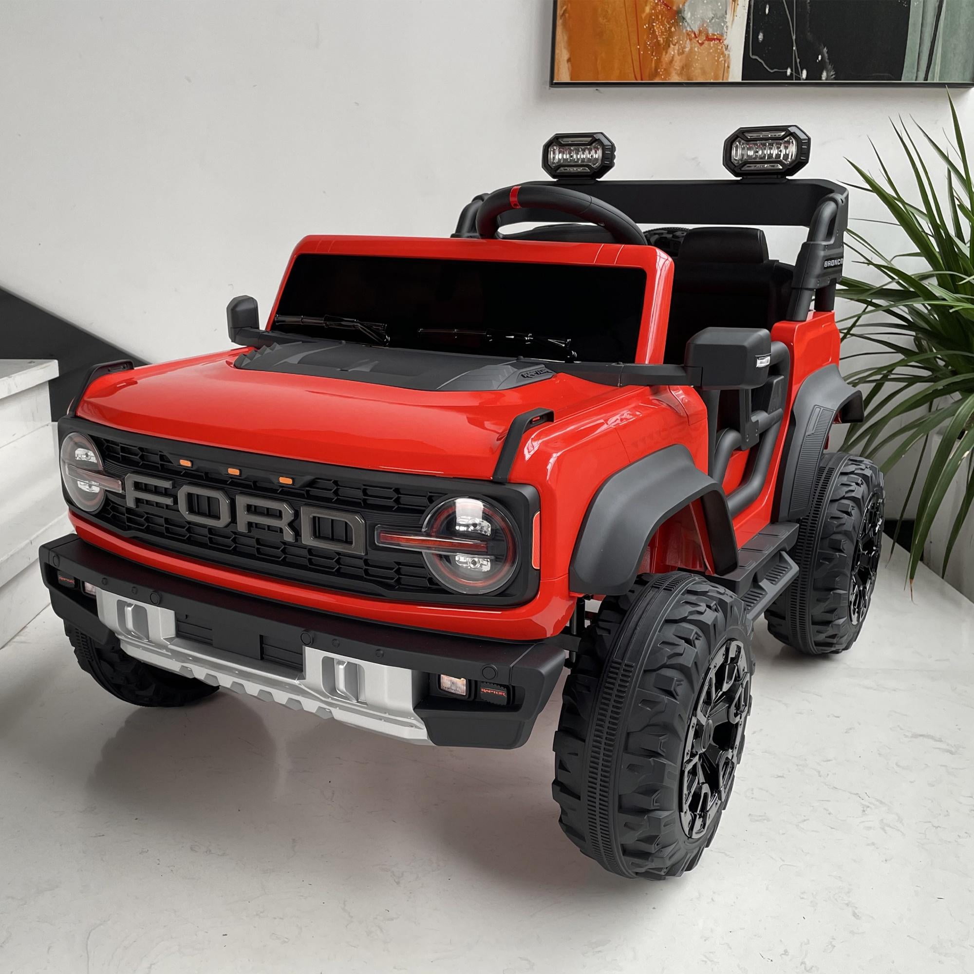 Ford Bronco 2 Seater 24V Ride on Cars with Remote Control, Kids Ride on ...