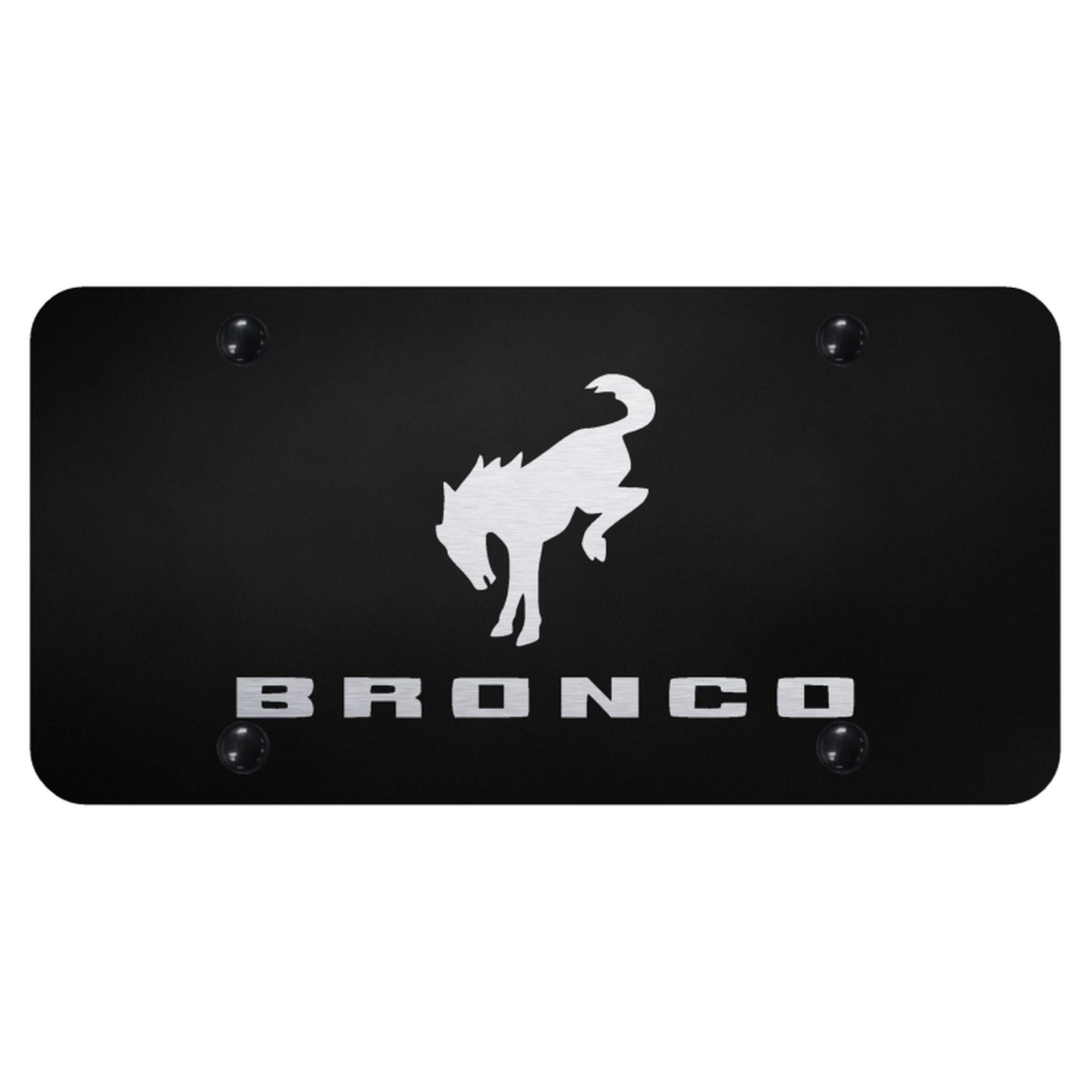 Ford Bronco 2020 Laser Etched Logo License Plate (Black) - Walmart.com