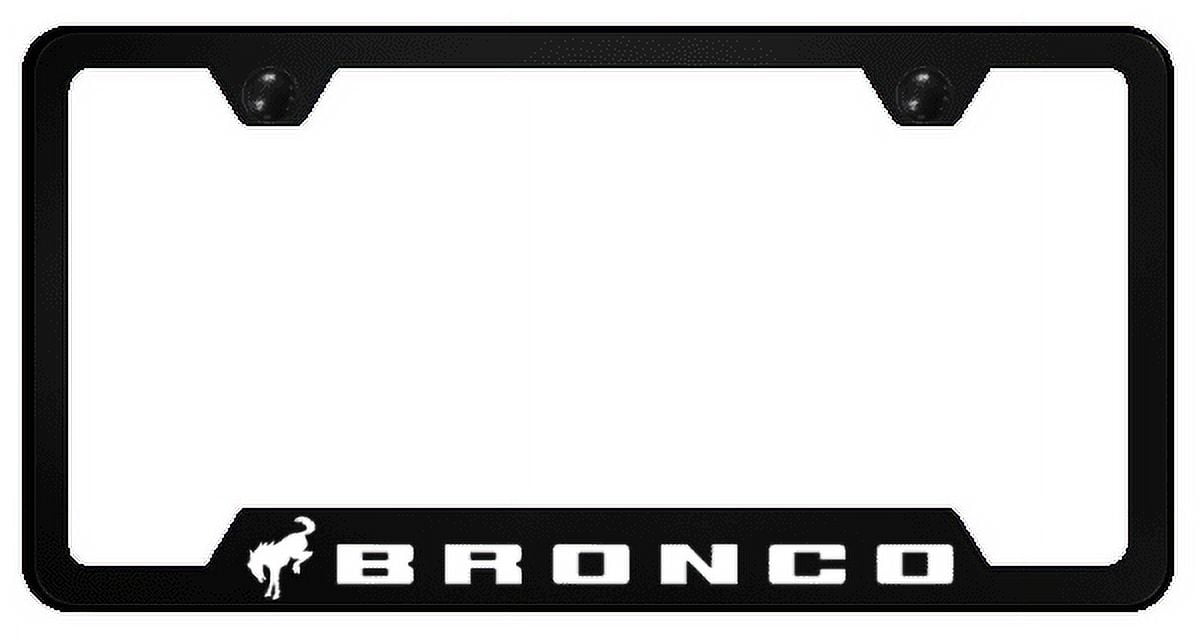 Ford Bronco 2020 Polycarbonate Notched License Plate Frame Official ...