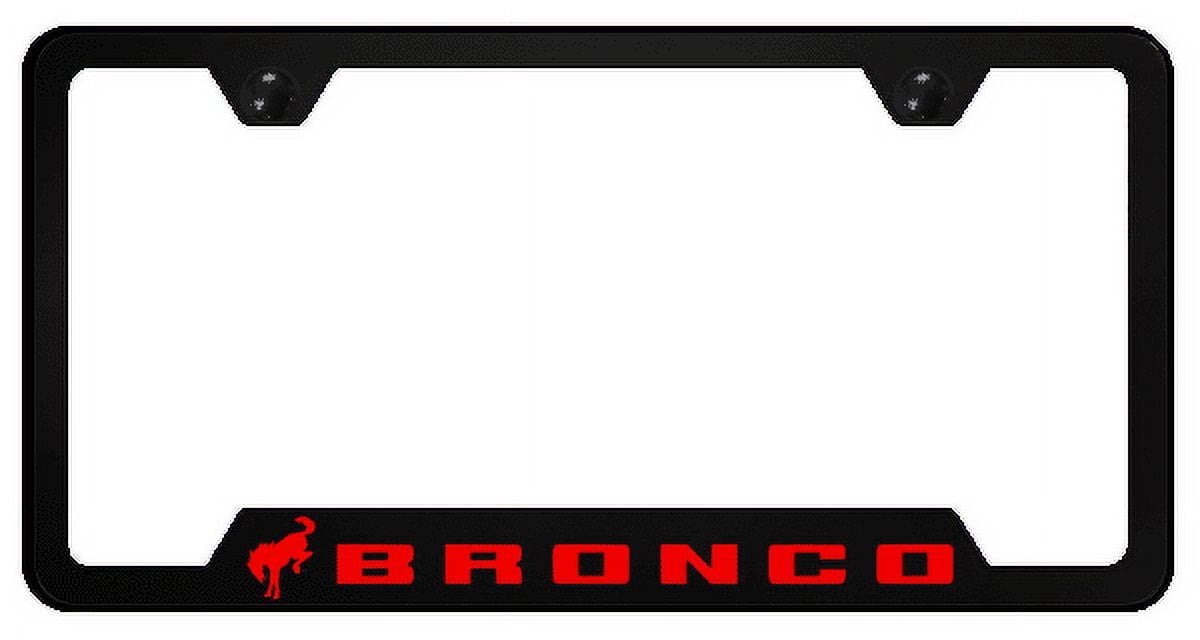 Ford Bronco 2020 Polycarbonate Notched License Plate Frame Official ...