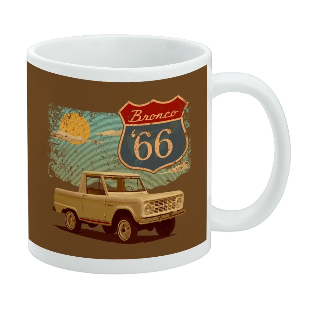 Ford Bronco '66 Vintage White Mug - Walmart.com