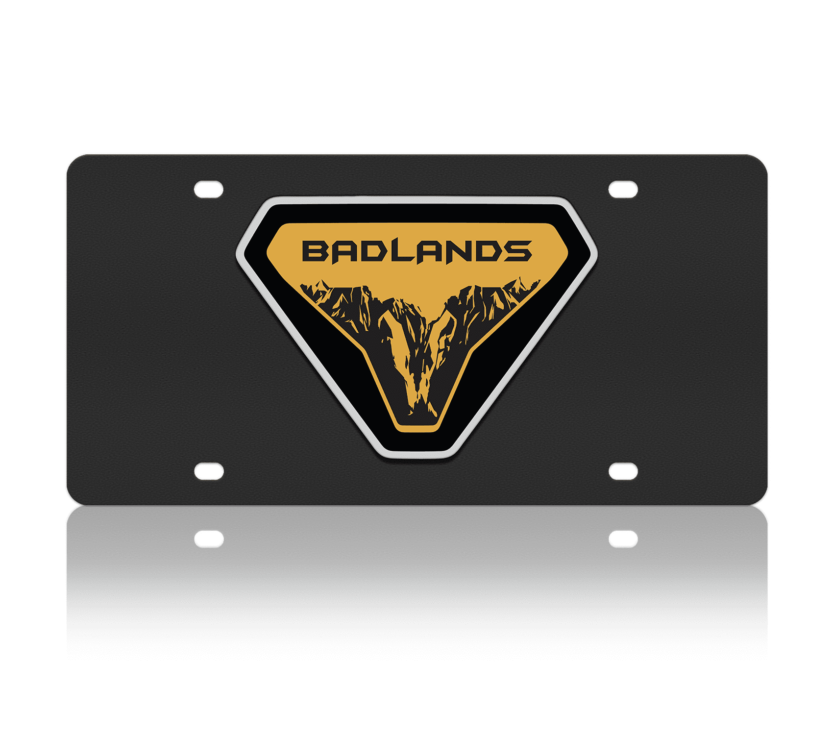 Ford Bronco Badlands Badge Carbon Stainless Steel License Plate ...