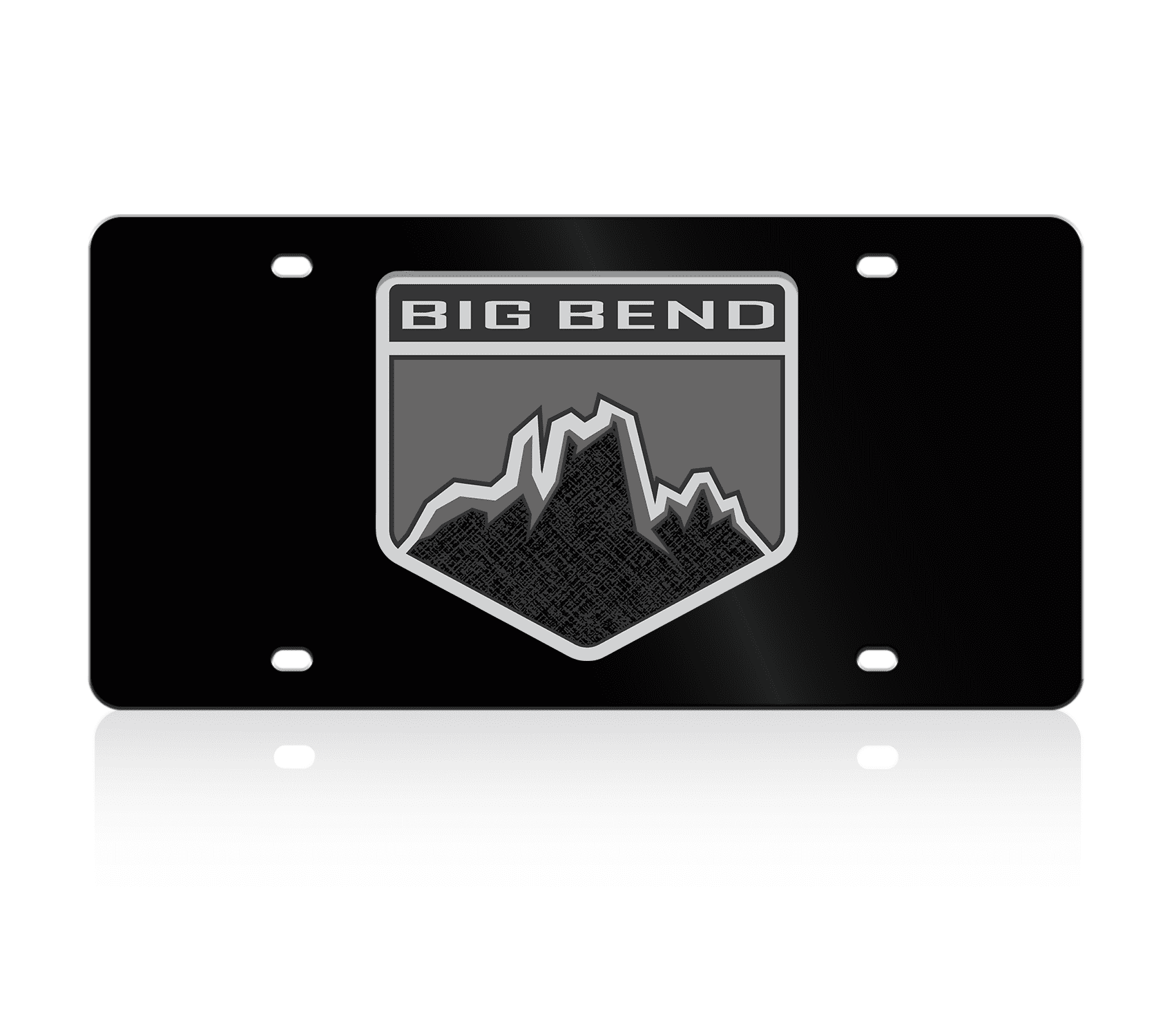 Ford Bronco Big Bend Badge Black Acrylic License Plate - Walmart.com
