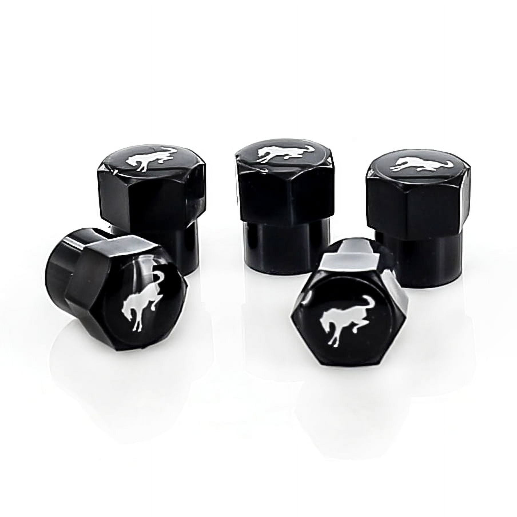 Ford Bronco Black Valve Stem Cap Covers (Pack of 5) - Walmart.com