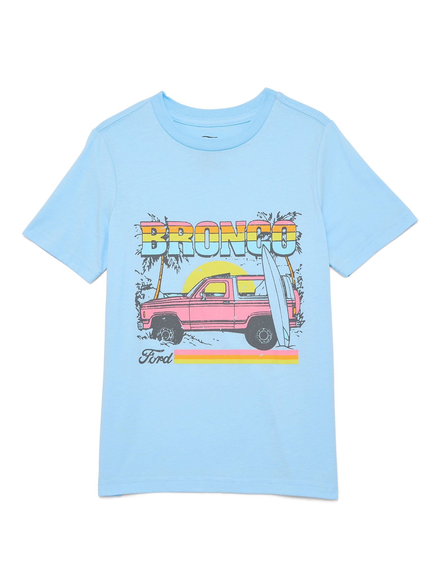 Ford Bronco Boys Graphic Tee with Short Sleeves, Sizes 4-18 - Walmart.com