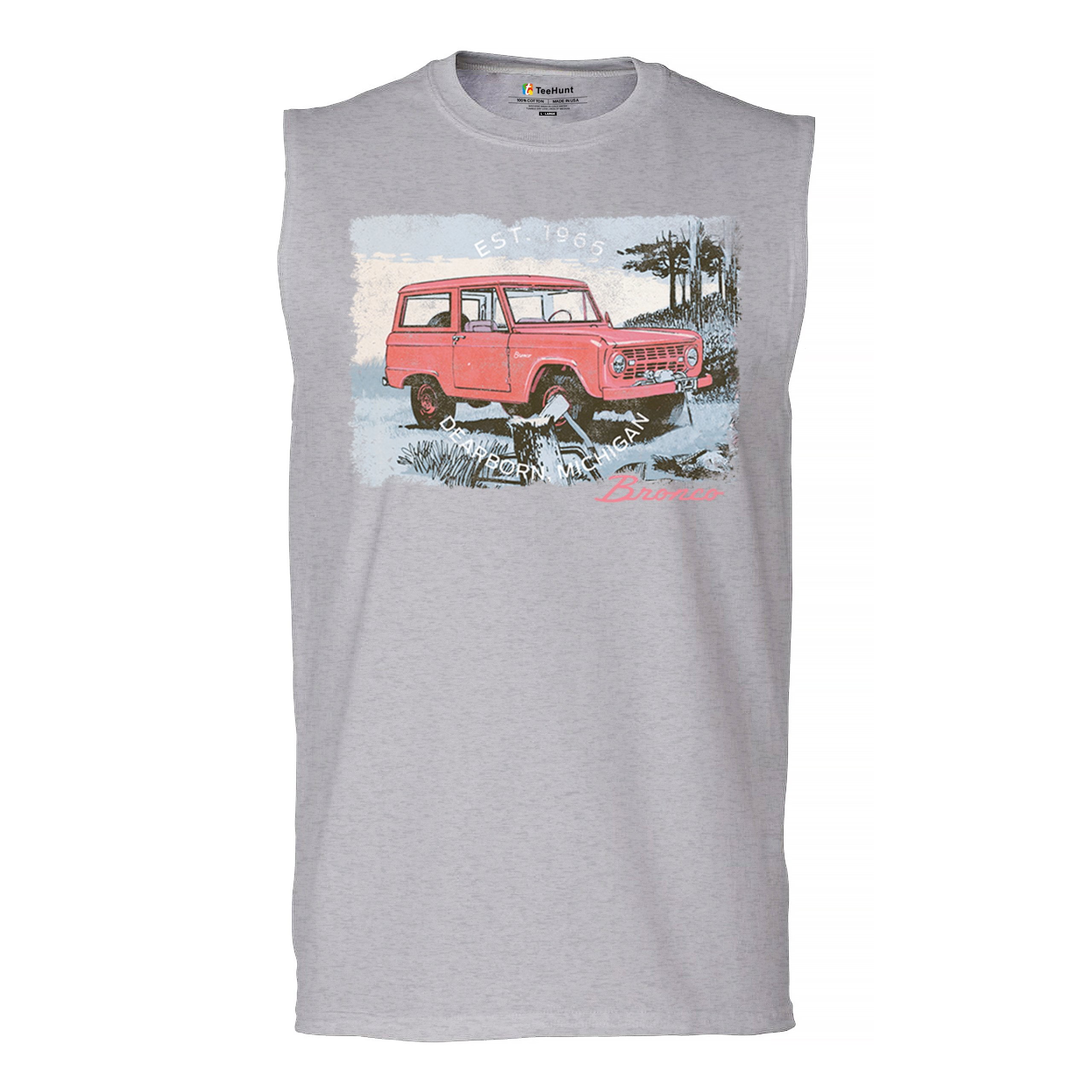Ford Bronco Dearborn Michigan Est 1966 Muscle Shirt Vintage Truck Fan ...
