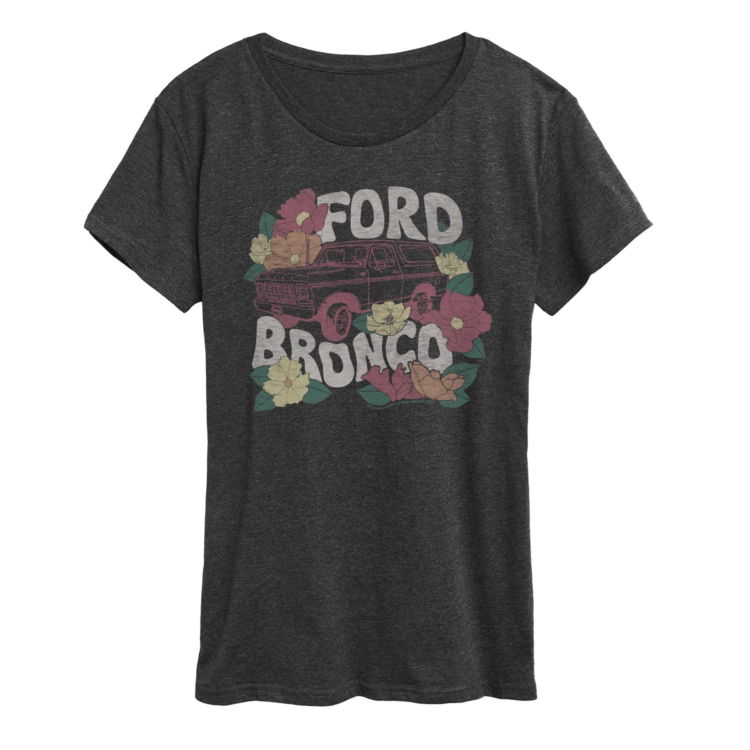 Ford - Bronco Floral - Women's Short Sleeve Graphic T-Shirt - Walmart ...