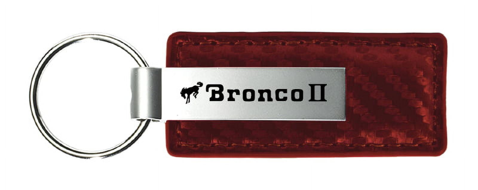 Ford Bronco II Carbon Fiber Leather Key Chain (Burgundy) - Walmart.com