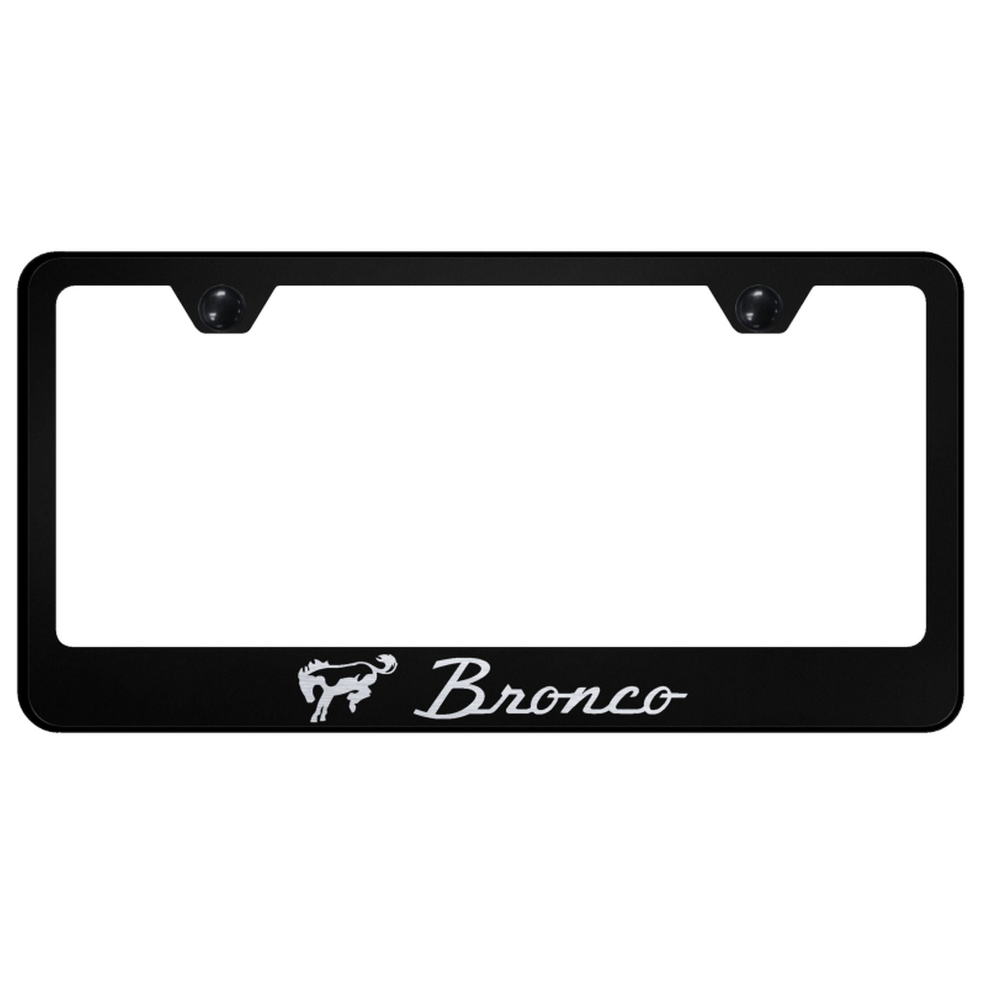 Ford Bronco Laser Etched Logo Stainless Steel License Plate Frame ...