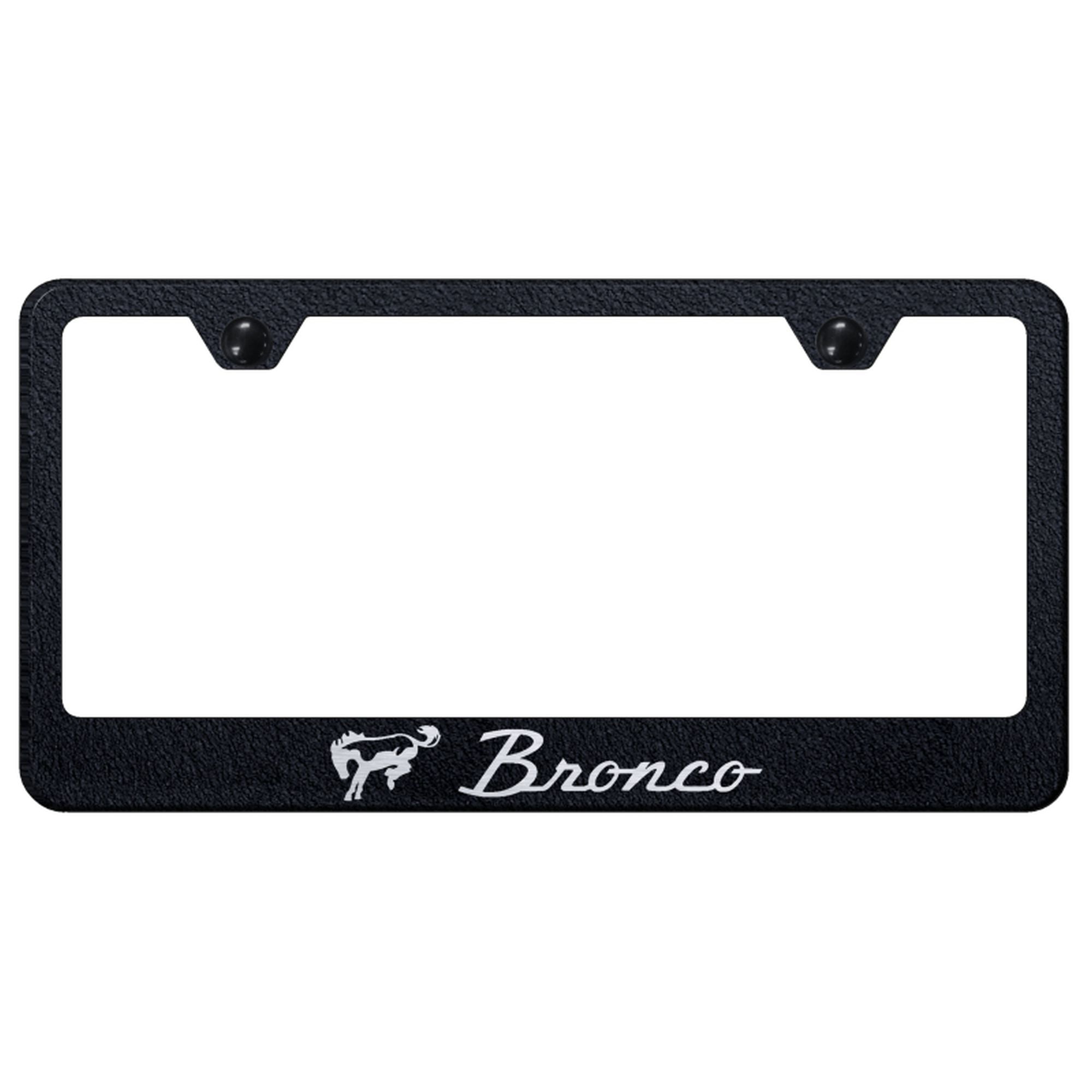 Ford Bronco Laser Etched Logo Stainless Steel License Plate Frame ...