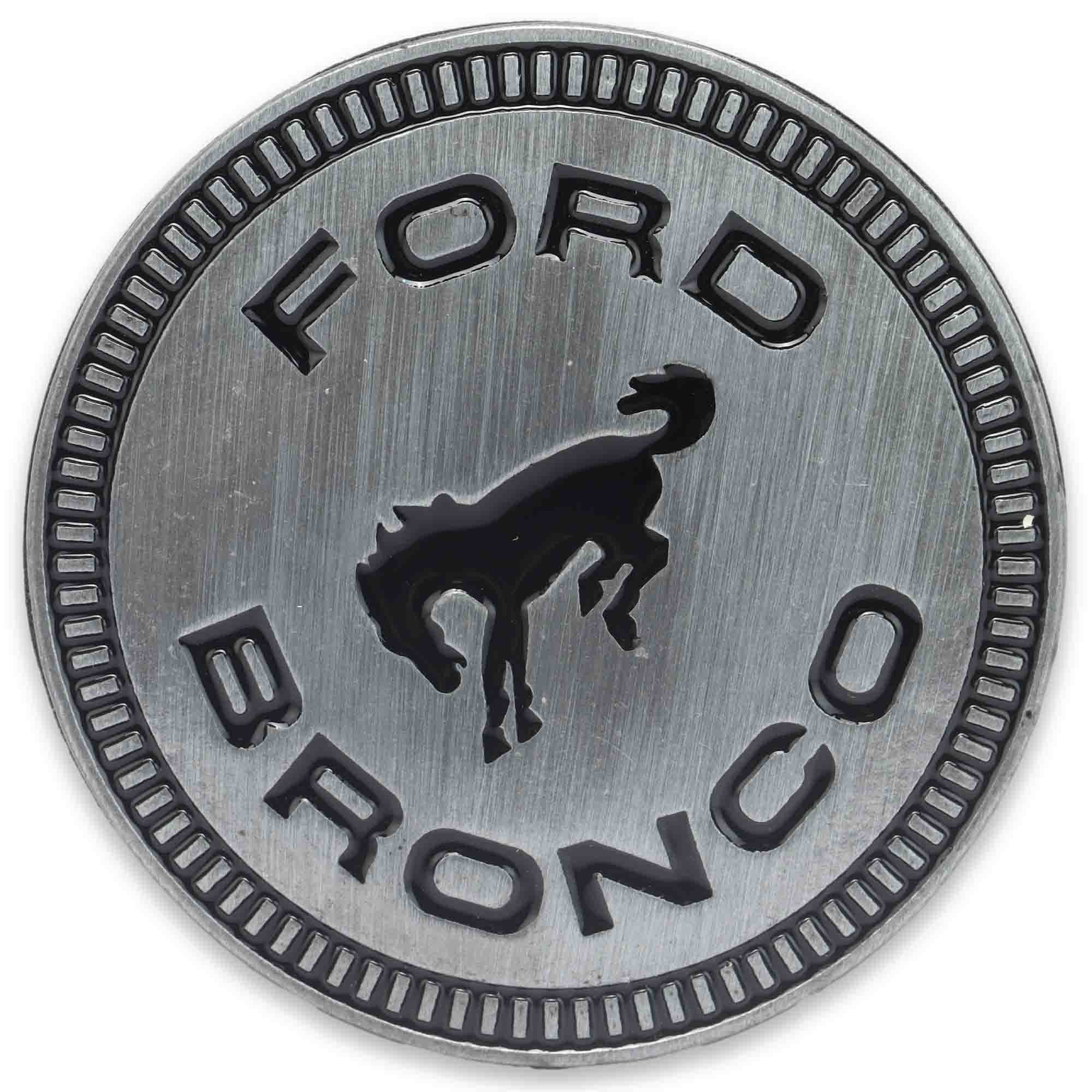 Ford Bronco Logo Adhesive Metal Car Emblem for Car, Truck, or Trailer ...