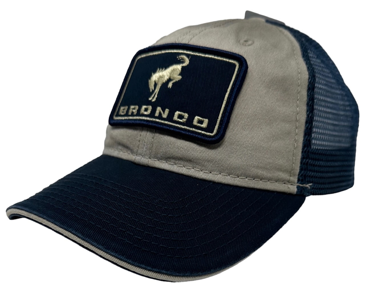 Ford Bronco Men's Embroidered Patch Logo Unstructured Trucker Hat Cap ...