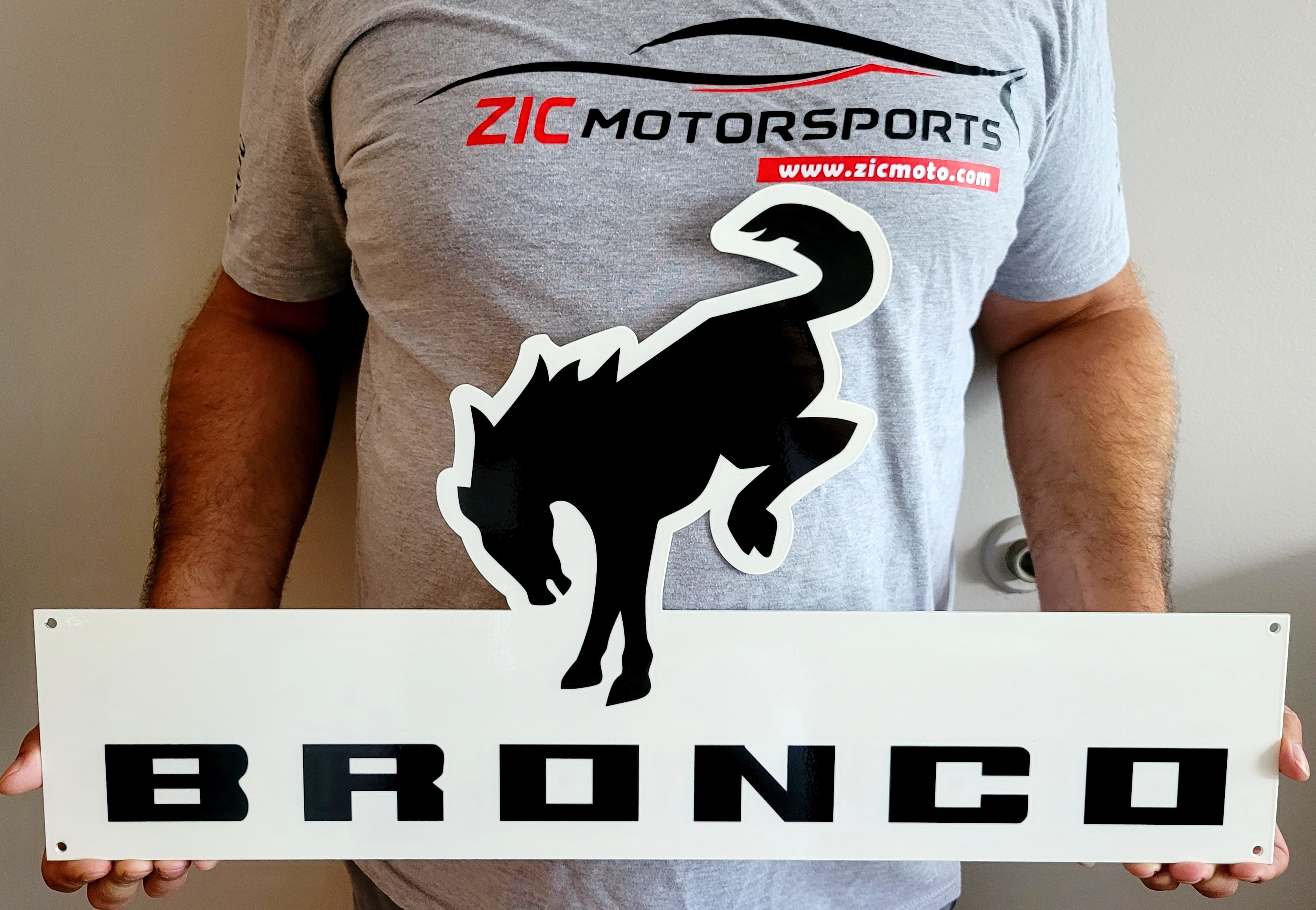 Ford Bronco Modern Die cut Black Steel Sign - Walmart.com