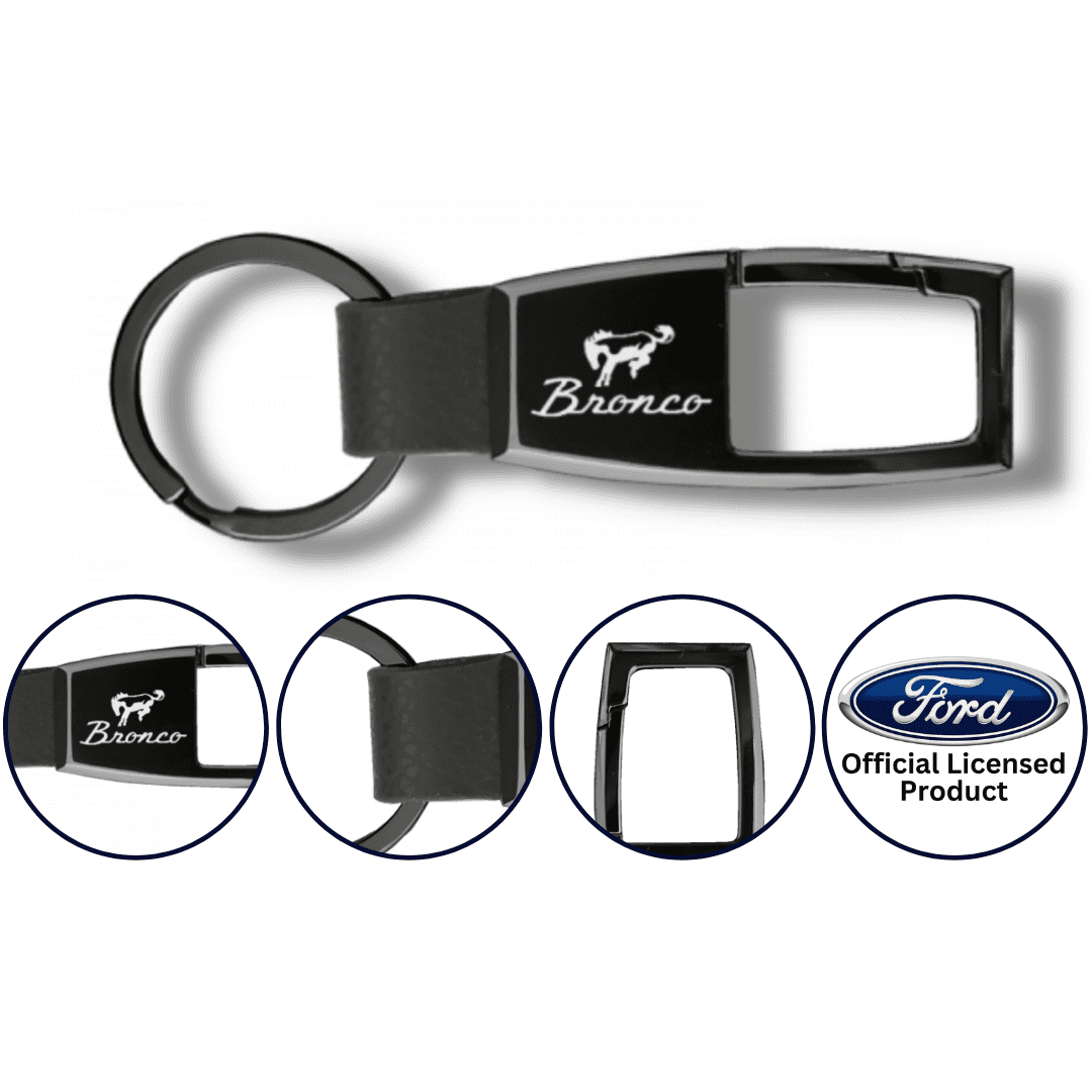 Ford Bronco Premier Carabiner Black Pearl Key Chain Ring Fob Official ...