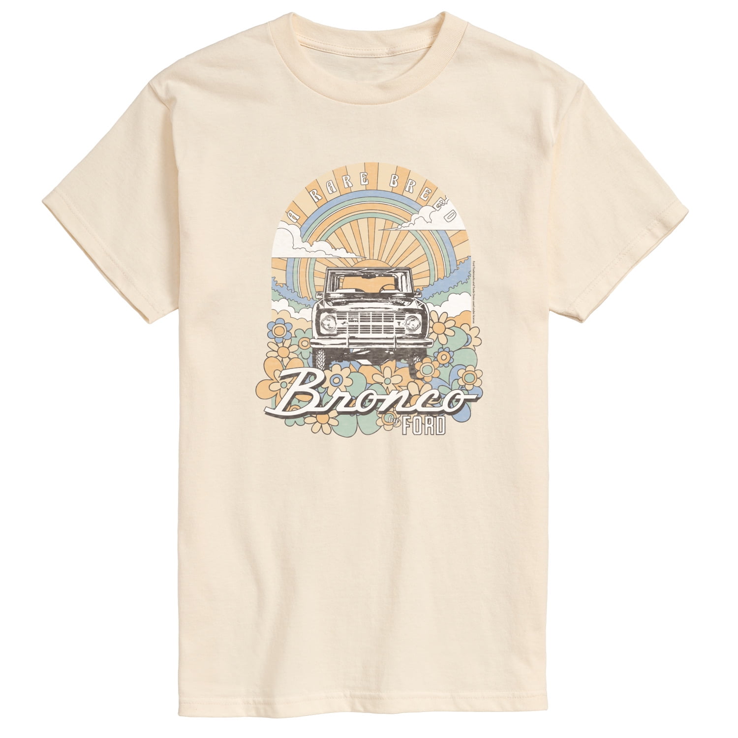 Ford - Bronco Rare Breed Retro Nature Scene - Men's Short Sleeve T ...