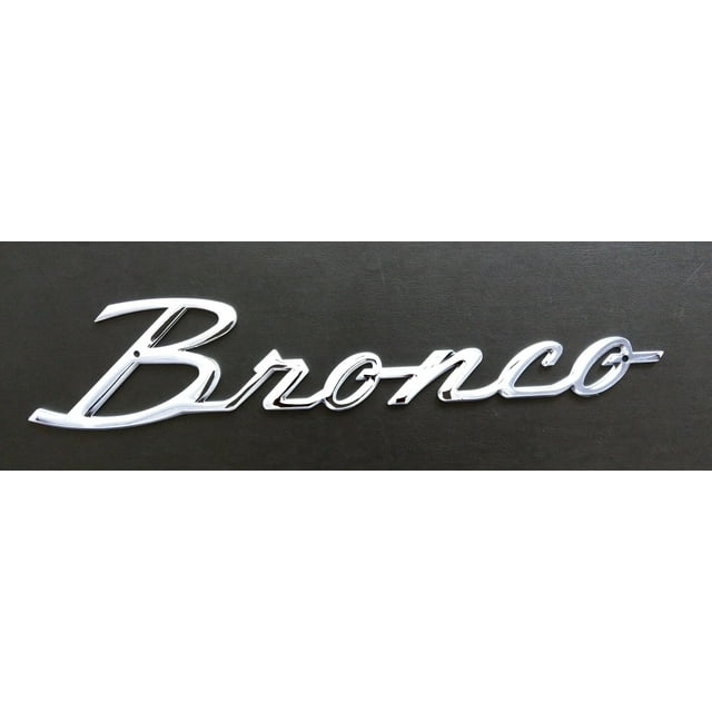 Ford Bronco Script Emblem Metal Sign Wall Art - Walmart.com