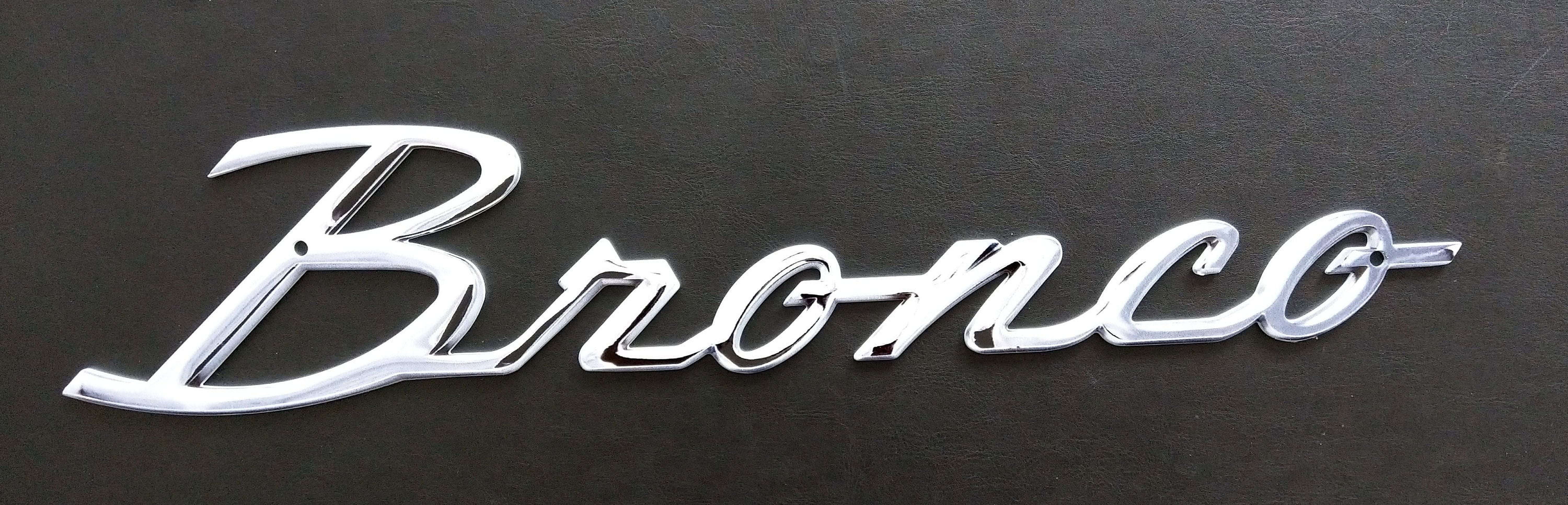 Ford Bronco Script Emblem Metal Sign Wall Art - Walmart.com