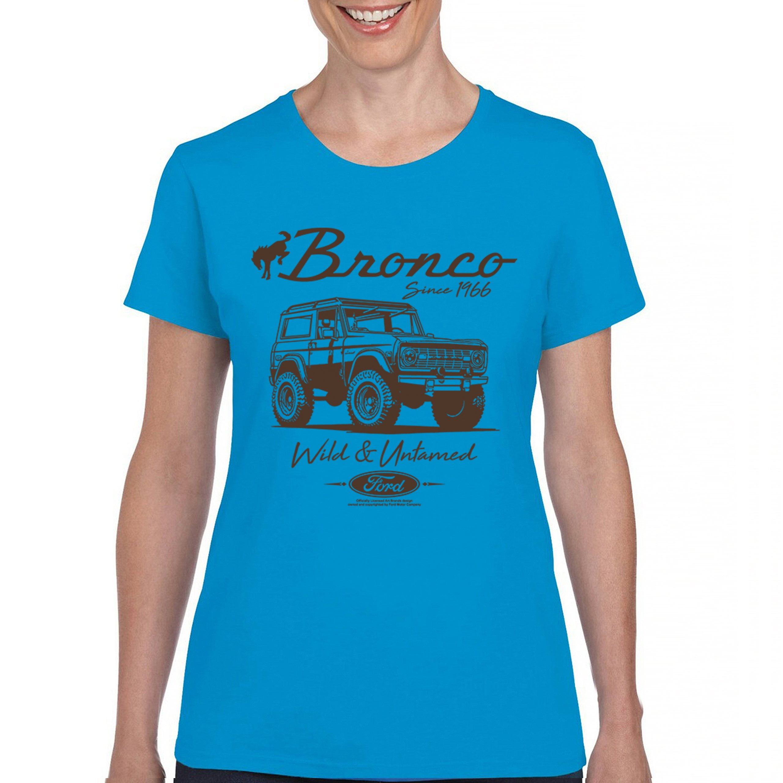 Ford Bronco Wild and Untamed Since 1966 T-Shirt Vintage Off-Road 4x4 ...