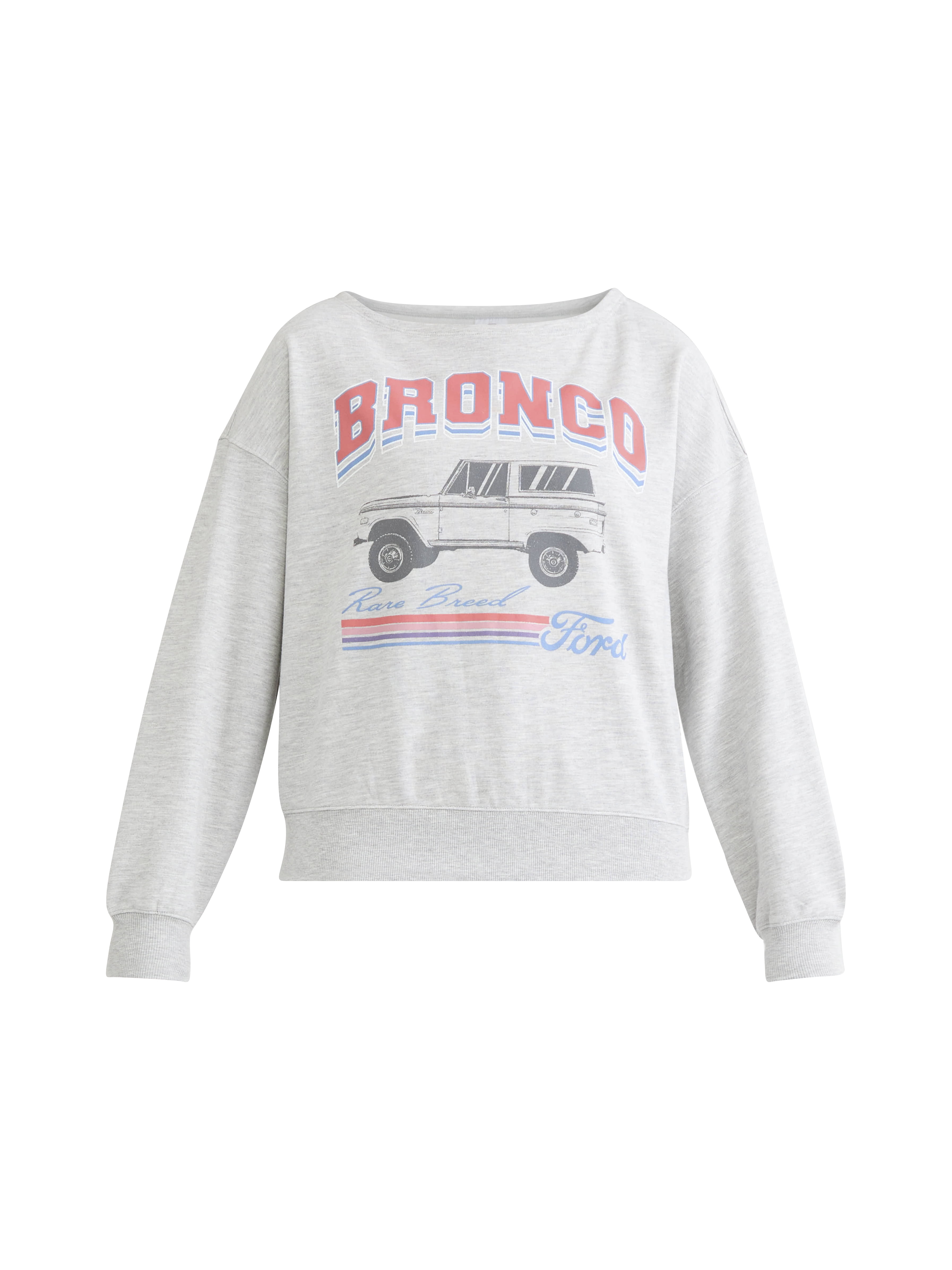 Ford Bronco Women's Graphic French Terry Sweatshirt with Long Sleeves ...